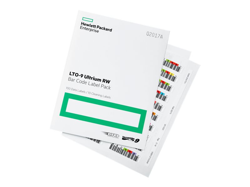 HPE - 20 x LTO Ultrium 9 - 18 TB / 45 TB - custom barcode labeled ...