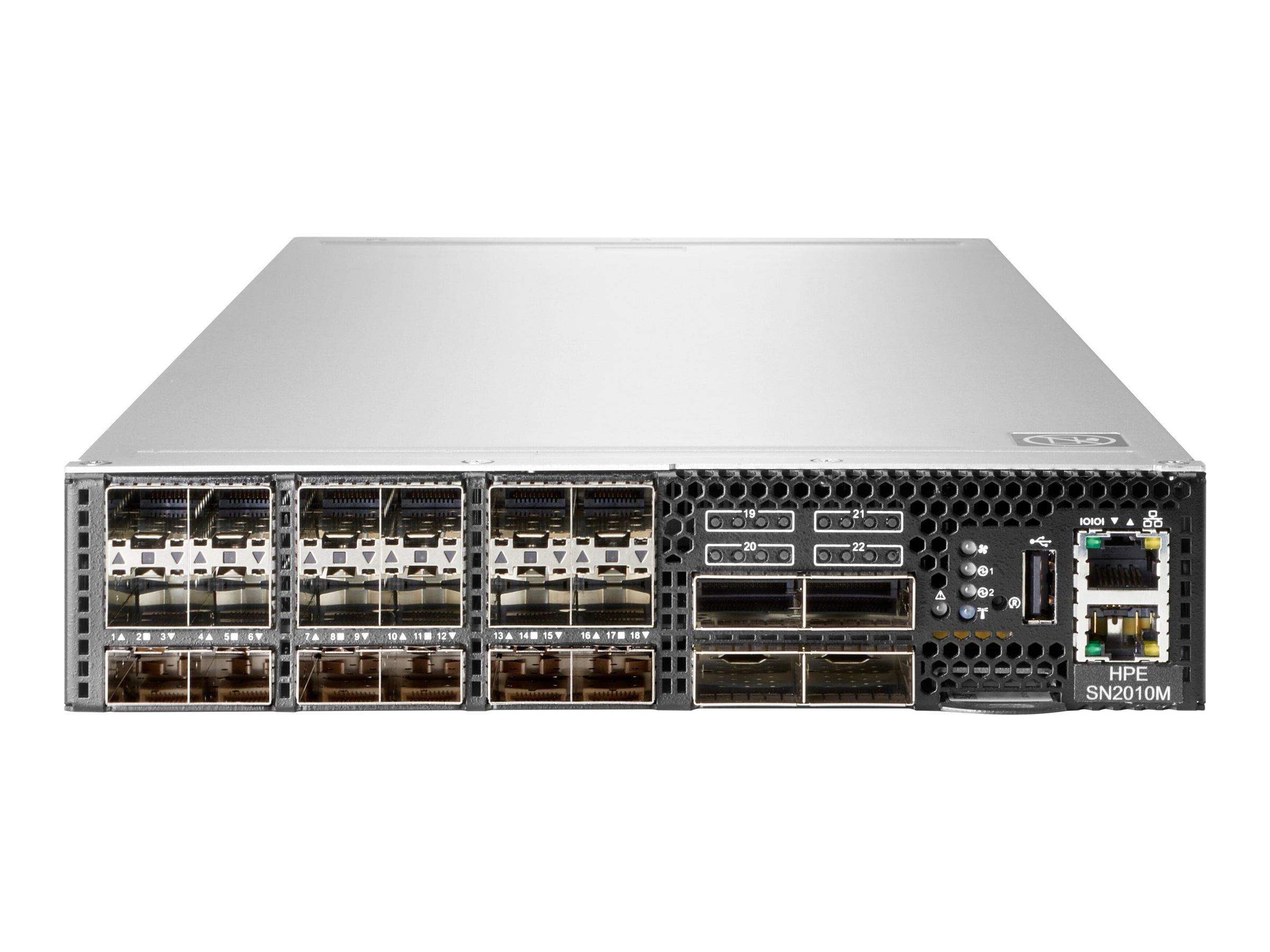 HPE 25GbE 18SFP28 4QSFP28 Power to Connector Airflow Half Width Switch ...