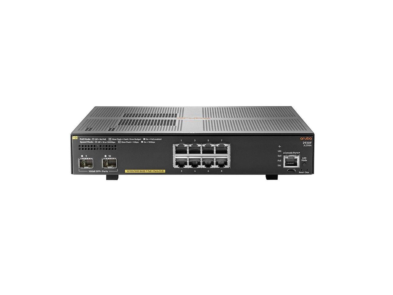 HPE Aruba 2930F 8G PoE+ 2SFP+ Switch JL258A#ABA - Walmart.com