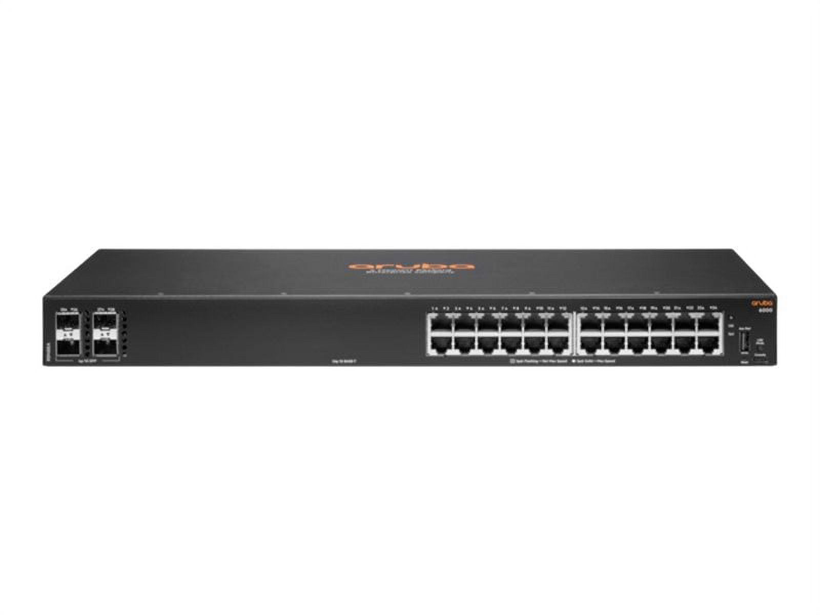 HPE Aruba 6000 24G 4SFP Managed Switch - 24 Ports, Gigabit Ethernet ...