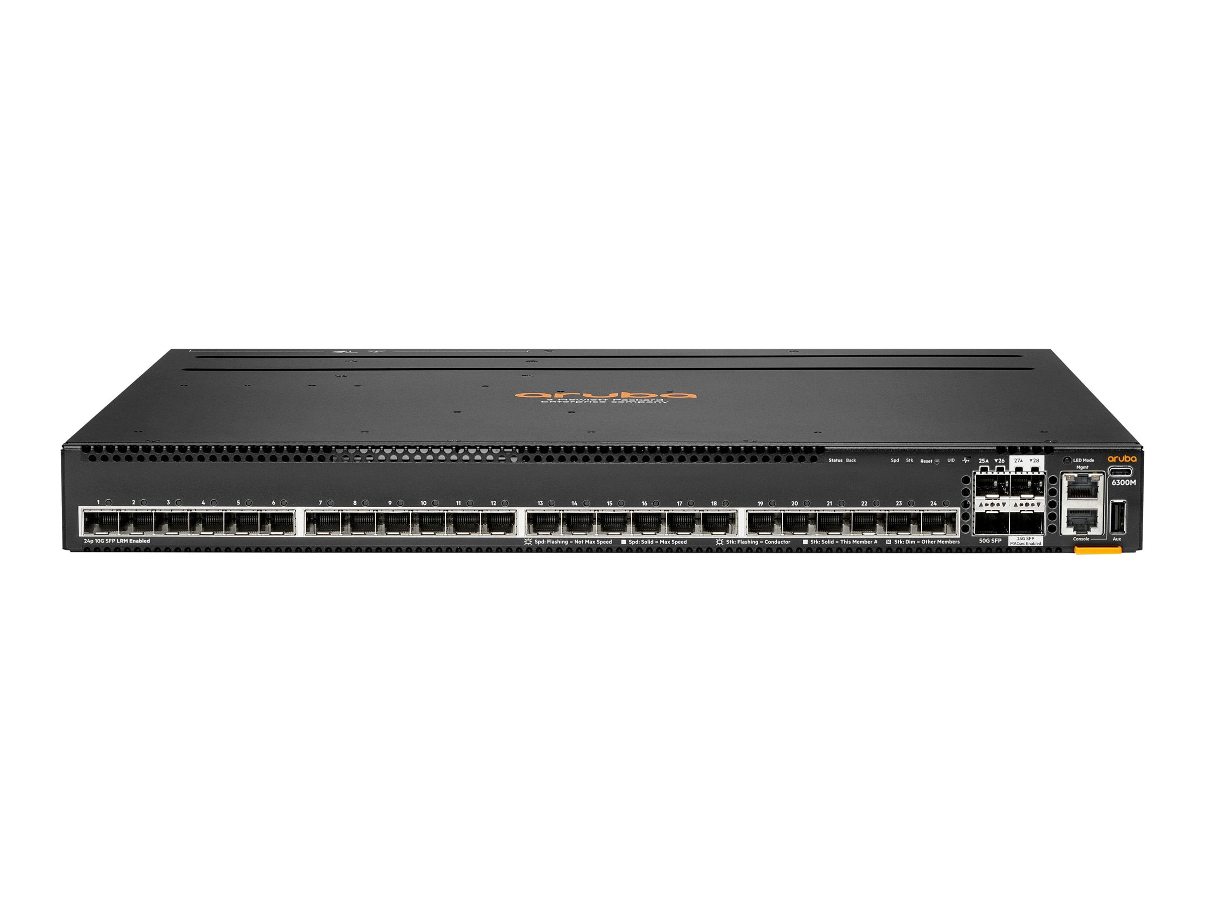 HPE Aruba Networking 6300M 24p SFP+ 1G/10G 4p SFP56 50G TAA Switch ...