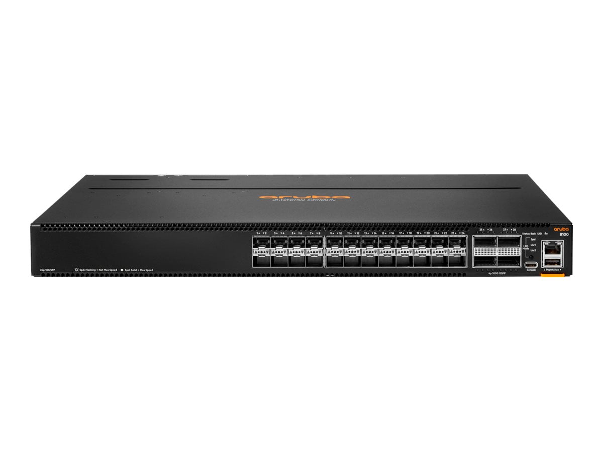 HPE CX 8100 24XF4C Ethernet Switch - Manageable - 10 Gigabit Ethernet ...