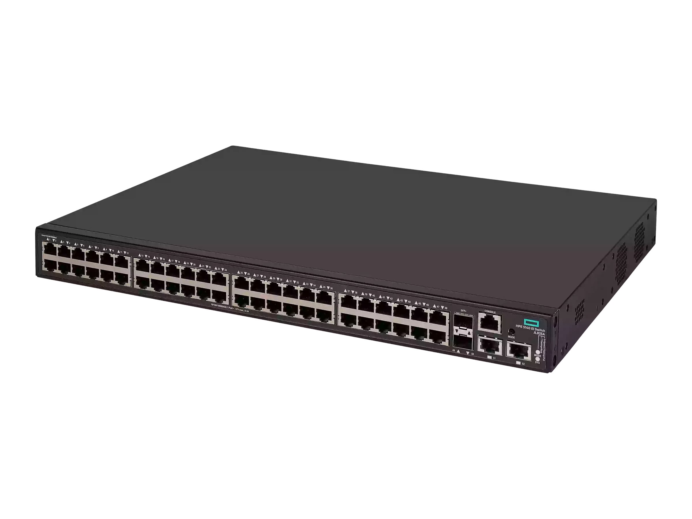 HPE FlexNetwork 5140 48G POE+ 2SFP+ 2XGT EI - Switch - L3 - smart - 48 x 10/100/1000 (PoE+) + 2 ...