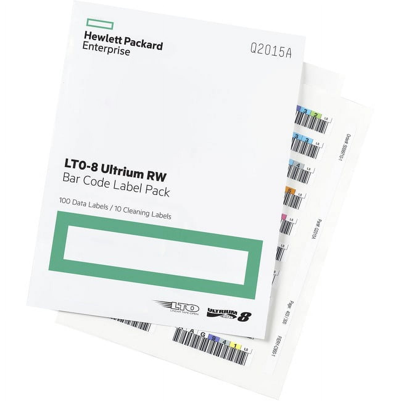 HPE LTO-8 Ultrium RW Bar Code Label Pack - Walmart.com