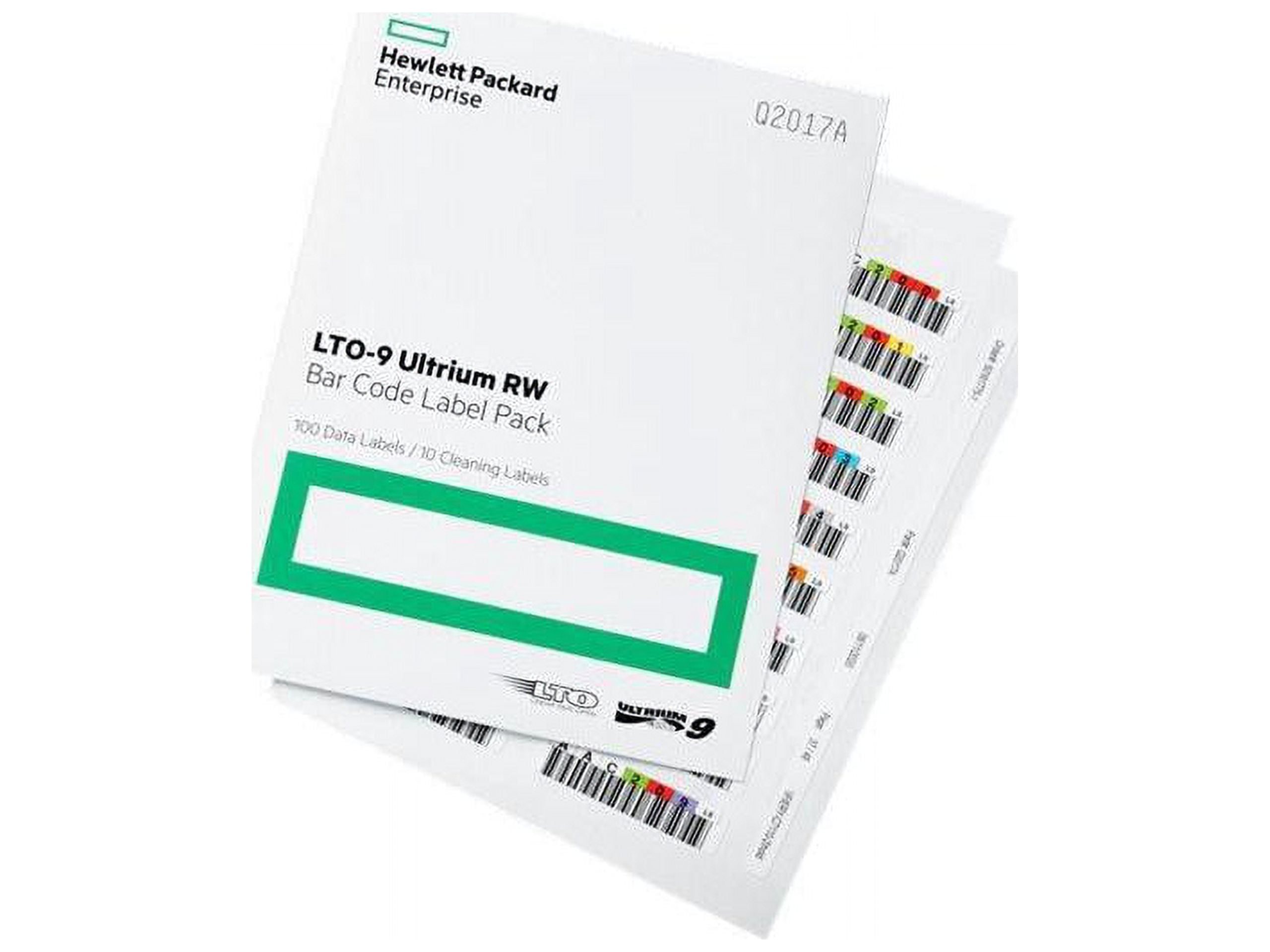 HPE LTO-9 RW BARCODE LABEL PACK PL-7A - Walmart.com
