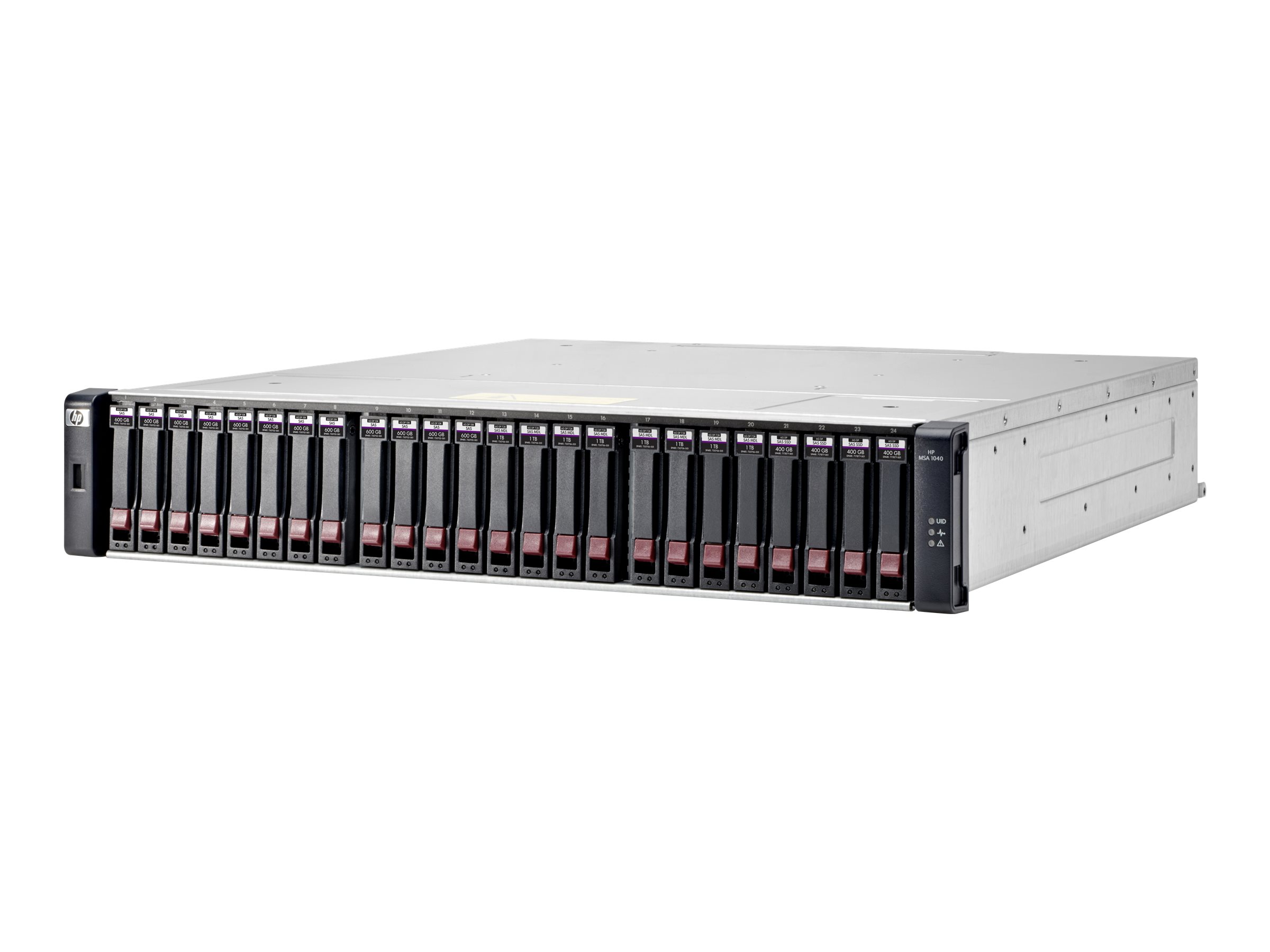 HPE Modular Smart Array 1040 Dual Controller SFF Storage - Hard drive array - 24 bays (SAS-2 ...