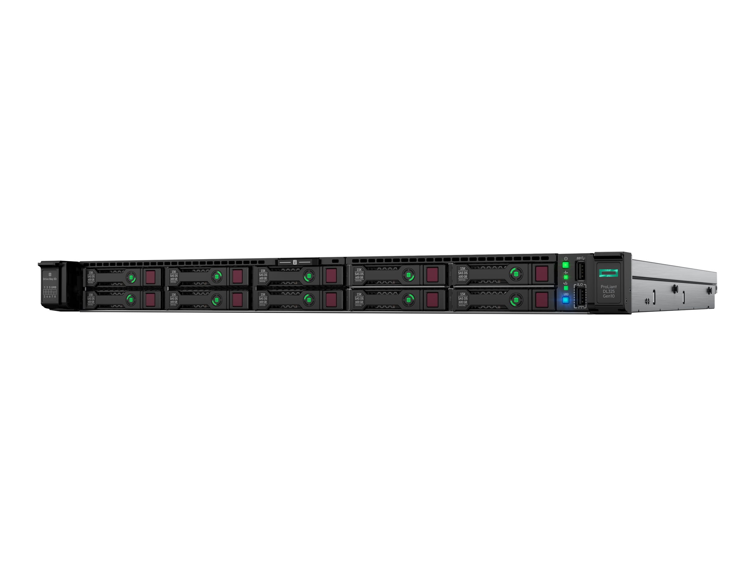 HPE ProLiant DL325 Gen10 SMB Solution - Server - rack-mountable 1U - 1 ...