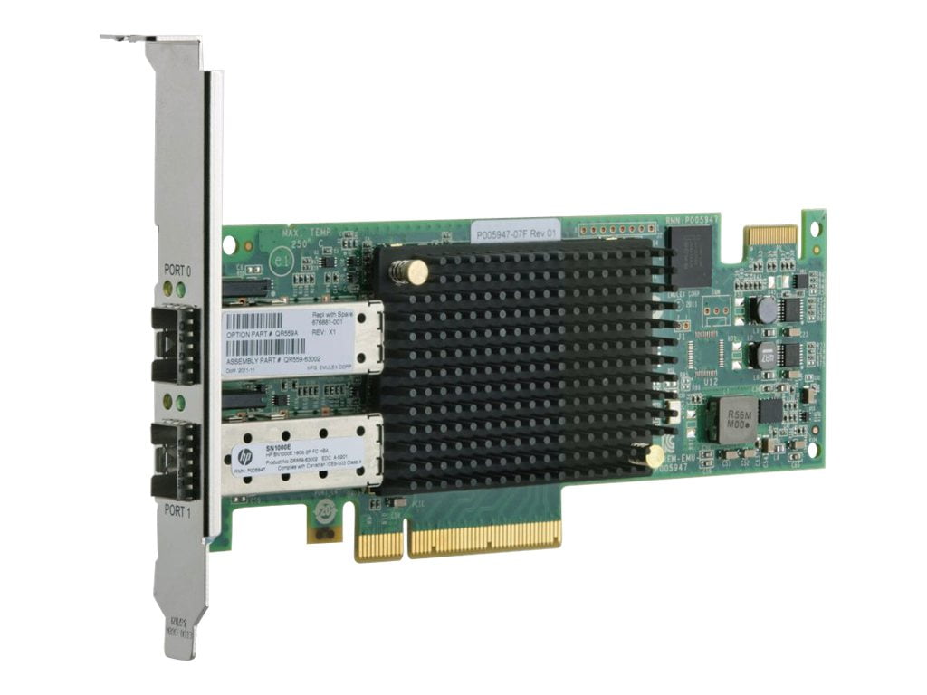 HPE SN1000E 16Gb Dual Port - Host bus adapter - PCIe 2.0 x8 low profile ...
