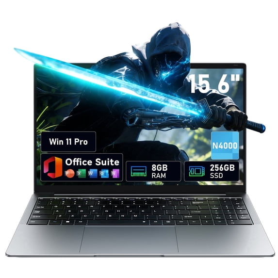 HPERSTRIX 15.6" Laptop,8GB RAM 256GB SSD,Windows 11 Pro NoteBook PC,MS ...