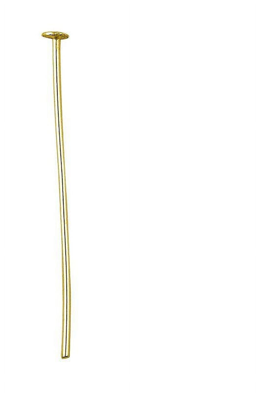 HPG-101-3" 18K Gold Overlay Head Pin Flat Head - Walmart.com