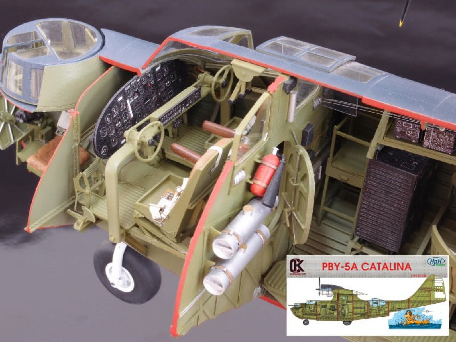HPH Model 1:32 PBY 5A Catalina Cutaway Multimedia Model Kit #CUT3201L ...