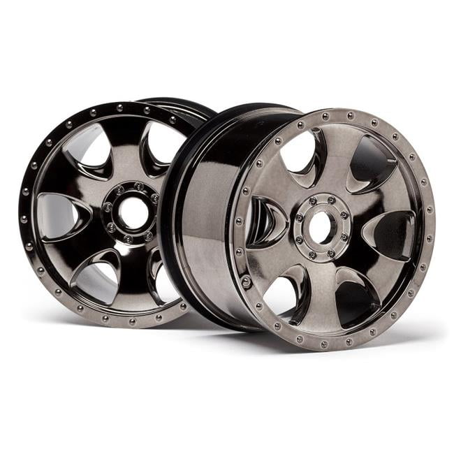 HPI Racing HPI105801 83 x 56 mm Warlock Wheel, Black Chrome - 2 Piece ...