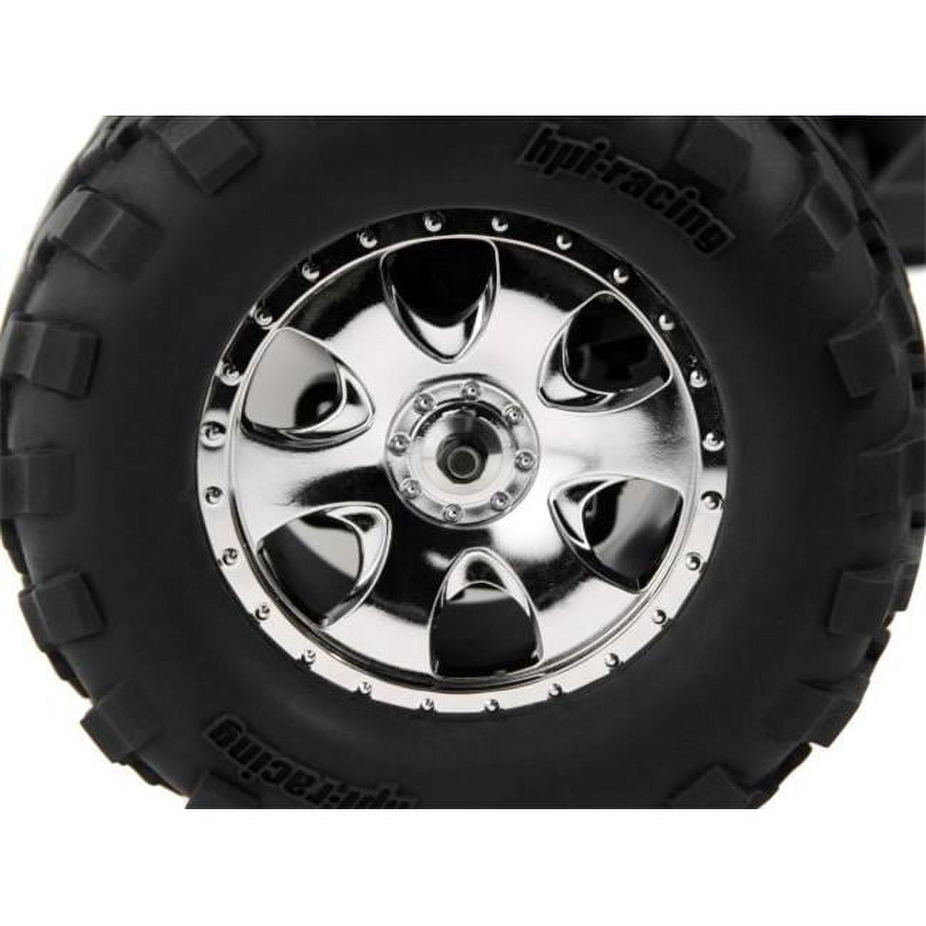 HPI Racing HPI4709 Mounted GT2 S Compound Tire with Warlock Chrome ...