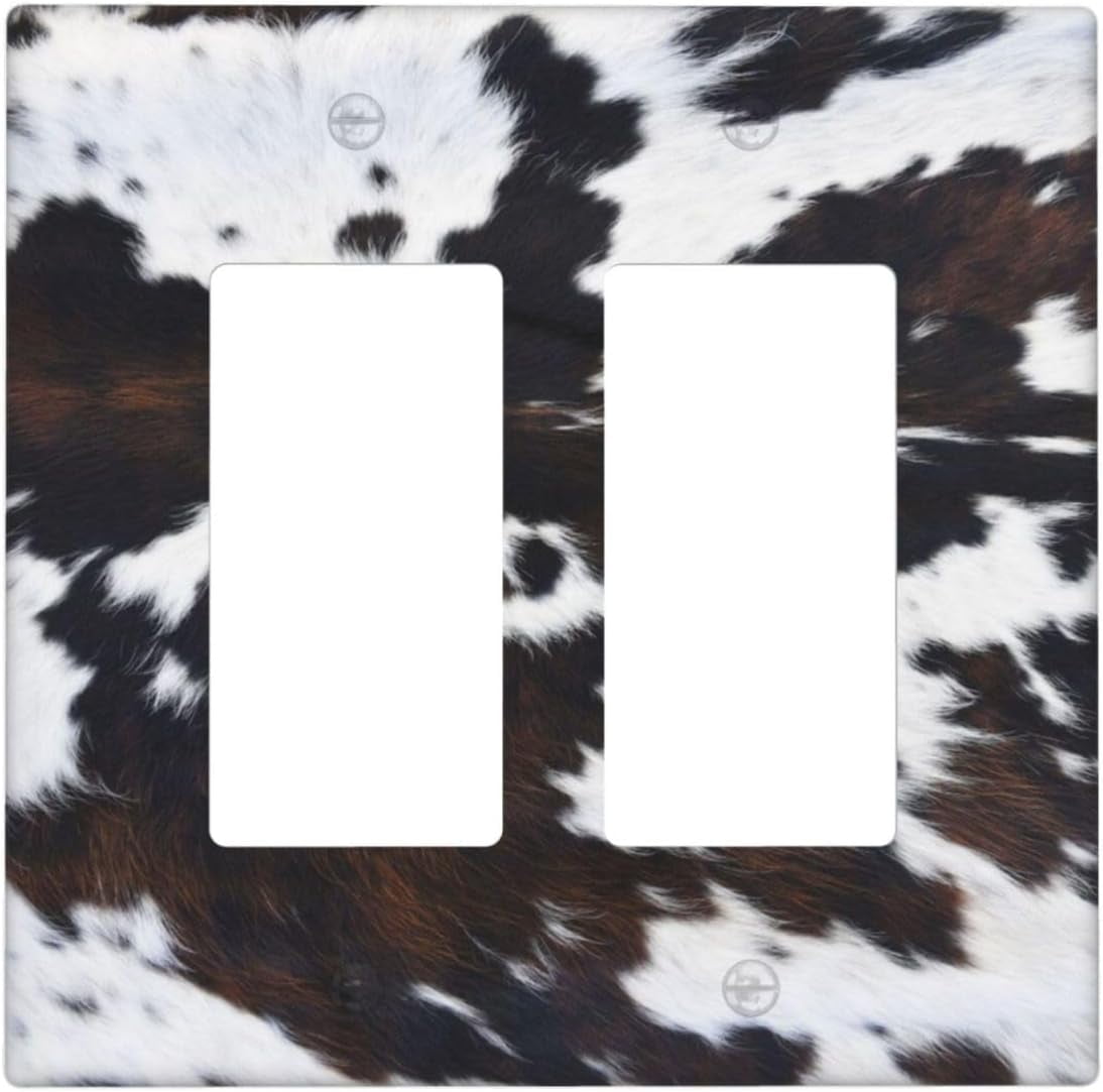 HPINK-T Decorative Light Switch Cover Plate Western Farm Highland Cow ...