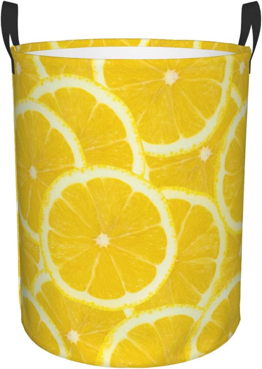 HPINK-T Fresh Lemon Slice Large Laundry Basket Laundry Hamper Bag ...