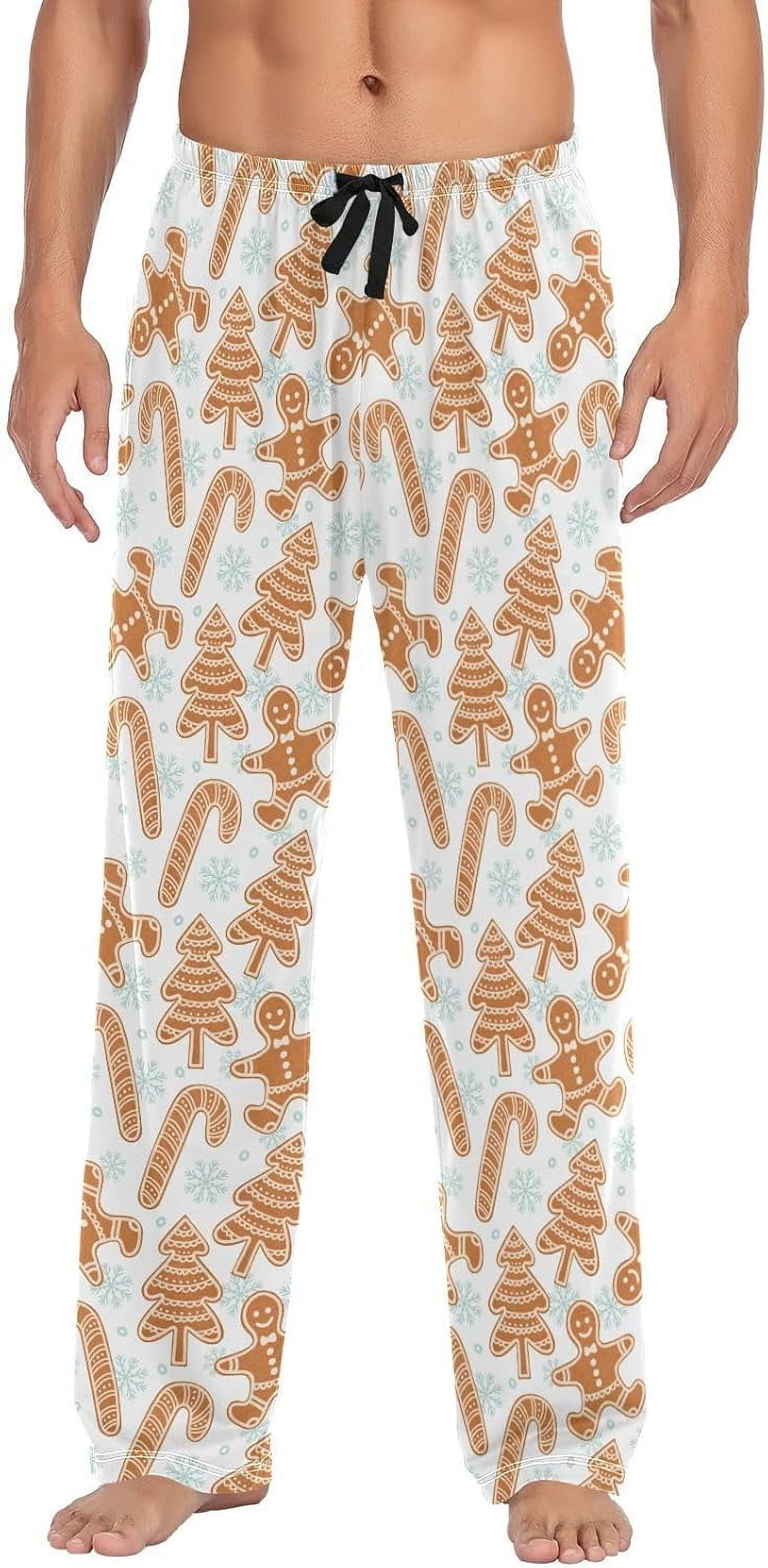 HPINK-T Gingerbread man Mens Sleep Pajama Pants Set Bottoms Ginger Man ...