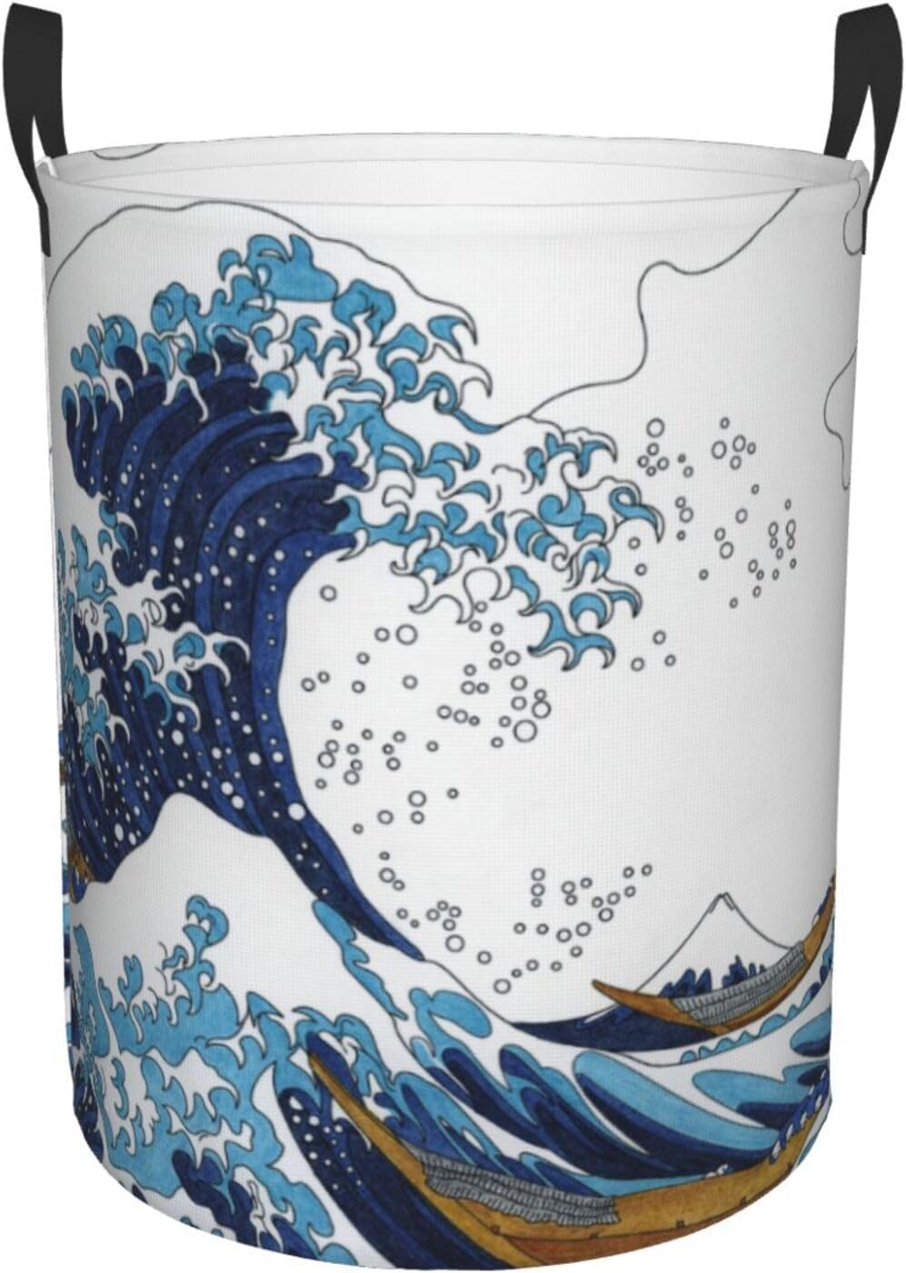 HPINK-T Great Wave of Kanagawa Large Laundry Basket Laundry Hamper Bag ...