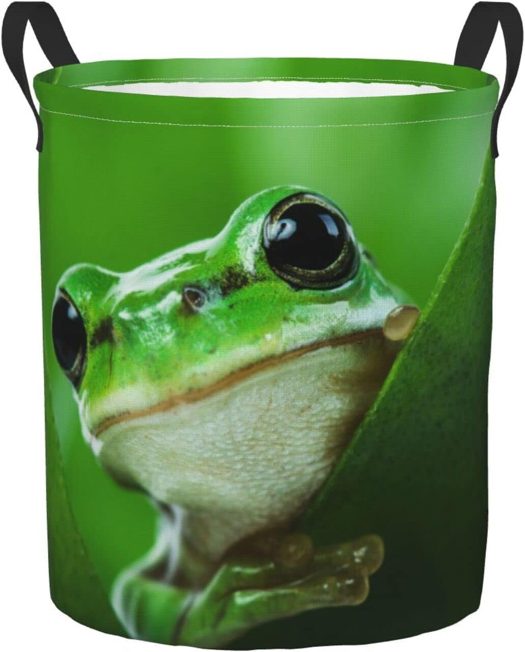 HPINK-T Little Green Tree Frog Large Laundry Basket Laundry Hamper Bag ...