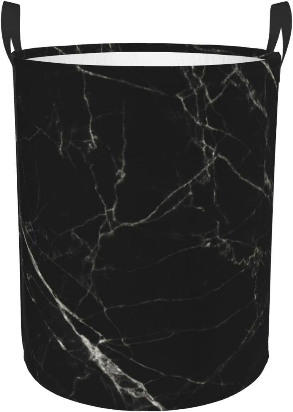 HPINK-T Luxury Black Marble Texture Large Laundry Basket Laundry Hamper ...