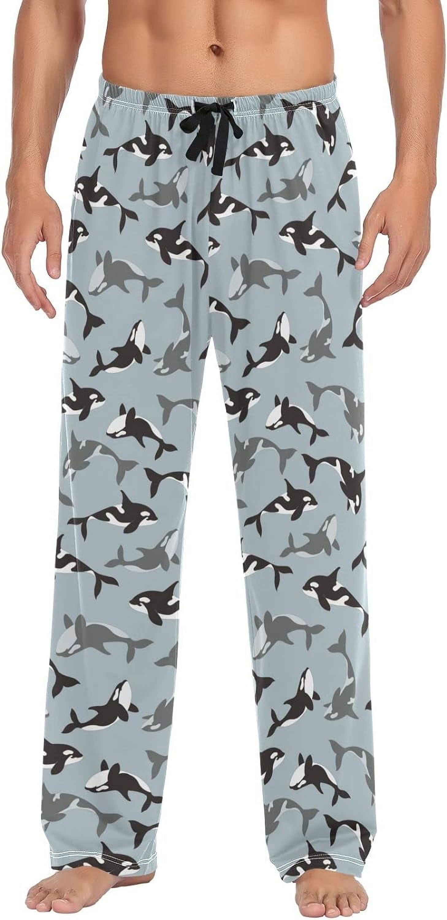 HPINK-T Multi- Whales Men's Pajama Pants Cartoon Dinosaur Pjs Bottoms ...