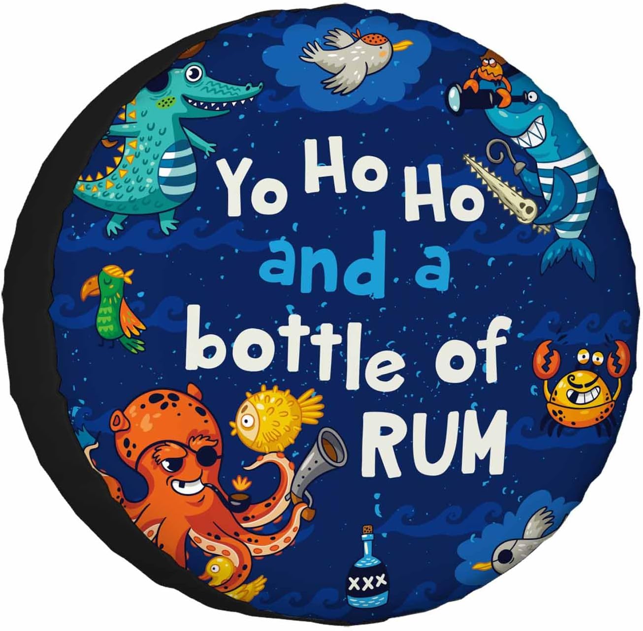 HPINK-T Octopus Underwater World Print Spare Tire Cover Tire Covers ...
