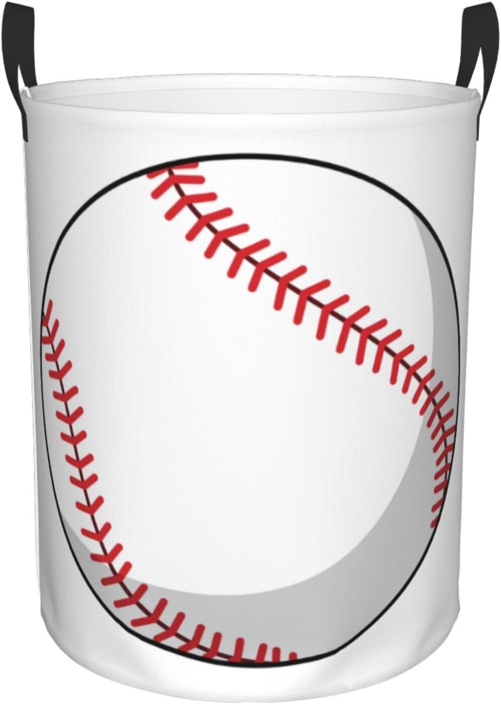 HPINK-T Realistic Leather Baseball Large Laundry Basket Laundry Hamper ...