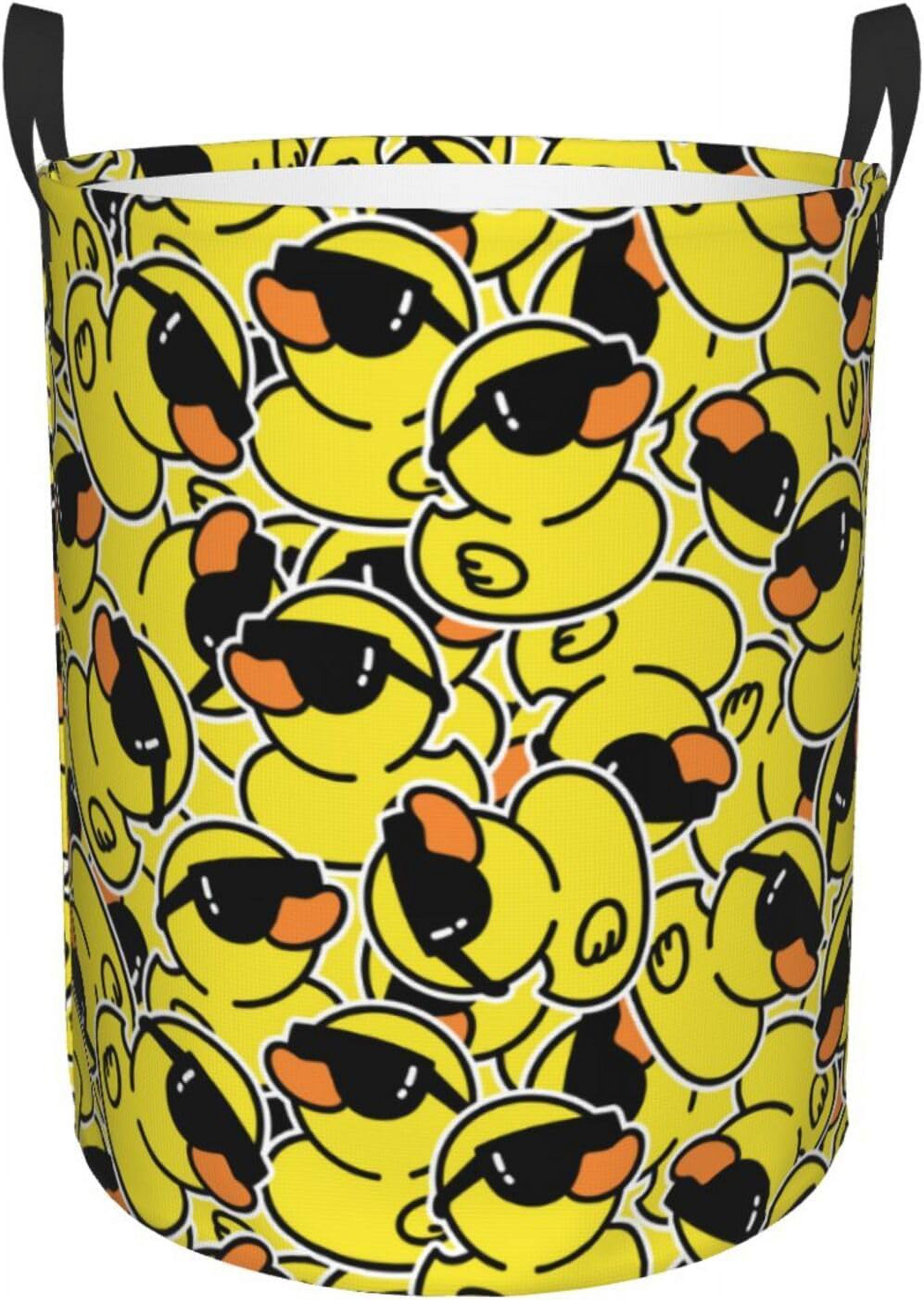 HPINK-T Rubber Ducks with Sunglasses Large Laundry Basket Laundry ...