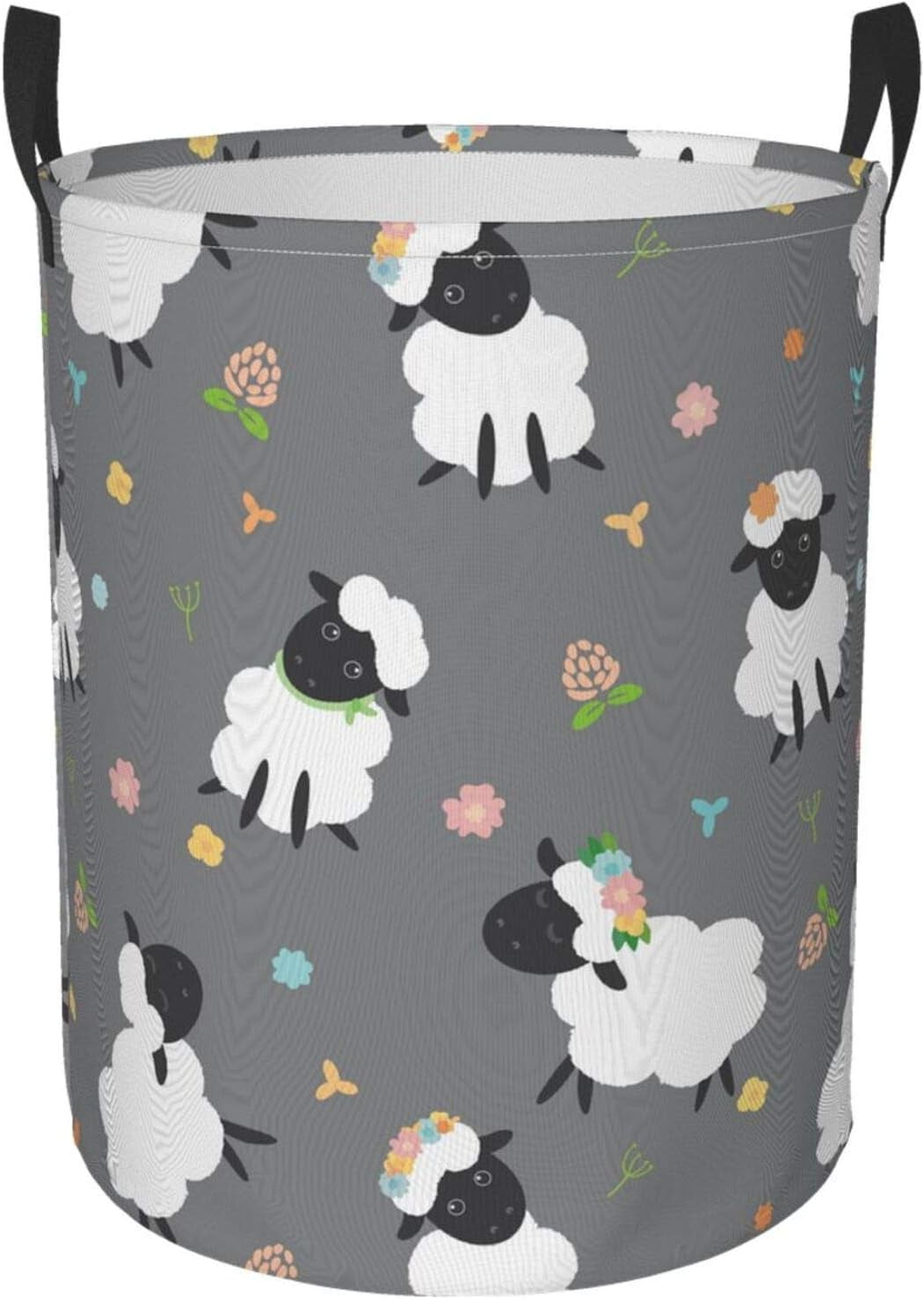 HPINK-T Sheep Lambs Large Laundry Basket Laundry Hamper Bag Collapsible ...