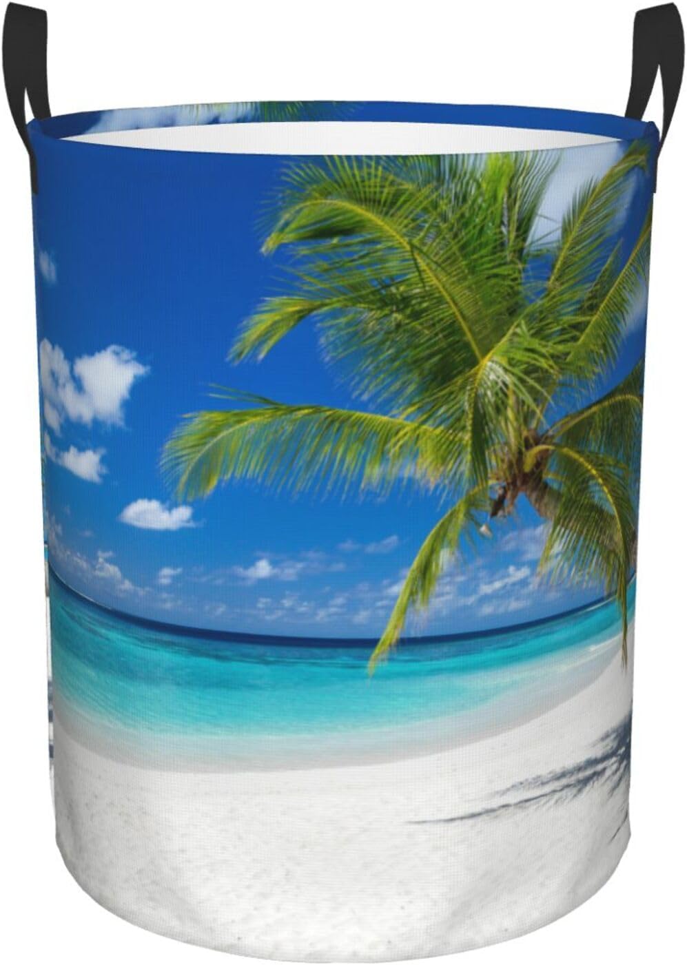 HPINK-T Tropical Sea Beach Coconut Tree Vintage Laundry Basket Laundry ...