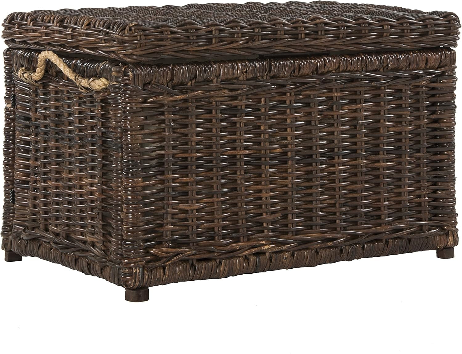 HPM9003A Jacob 30" Collapsible Wicker Storage Trunk, Rattan-Sarang ...