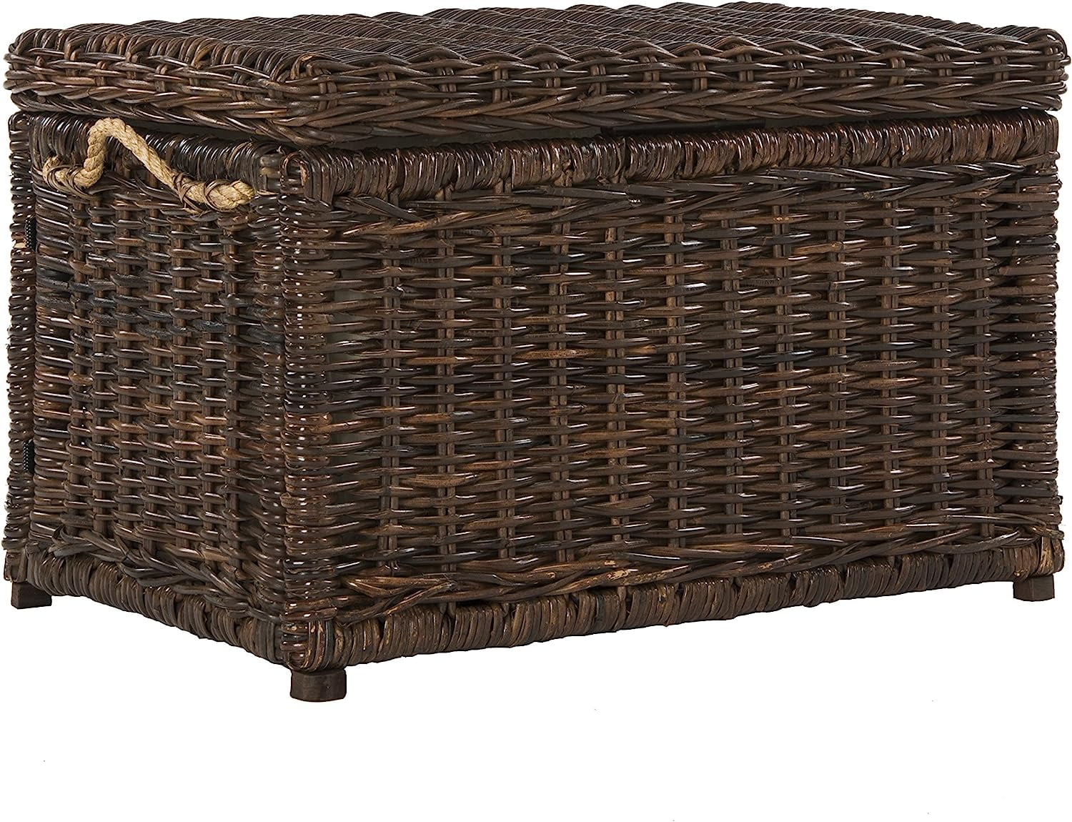 HPM9003A Jacob 30" Wicker Storage Trunk, Collapsible for flat storage ...