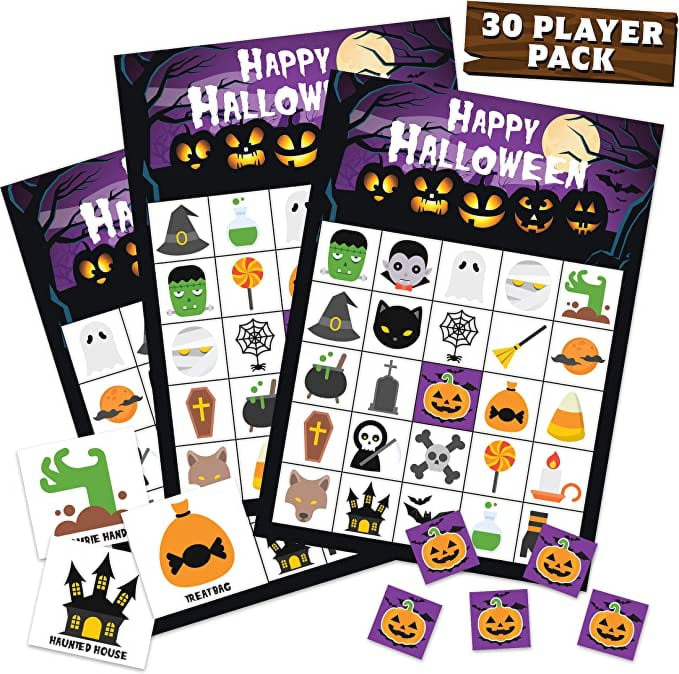 HPMNS Purple Bingo Game for 24 Players, Bingo Cards - Walmart.com