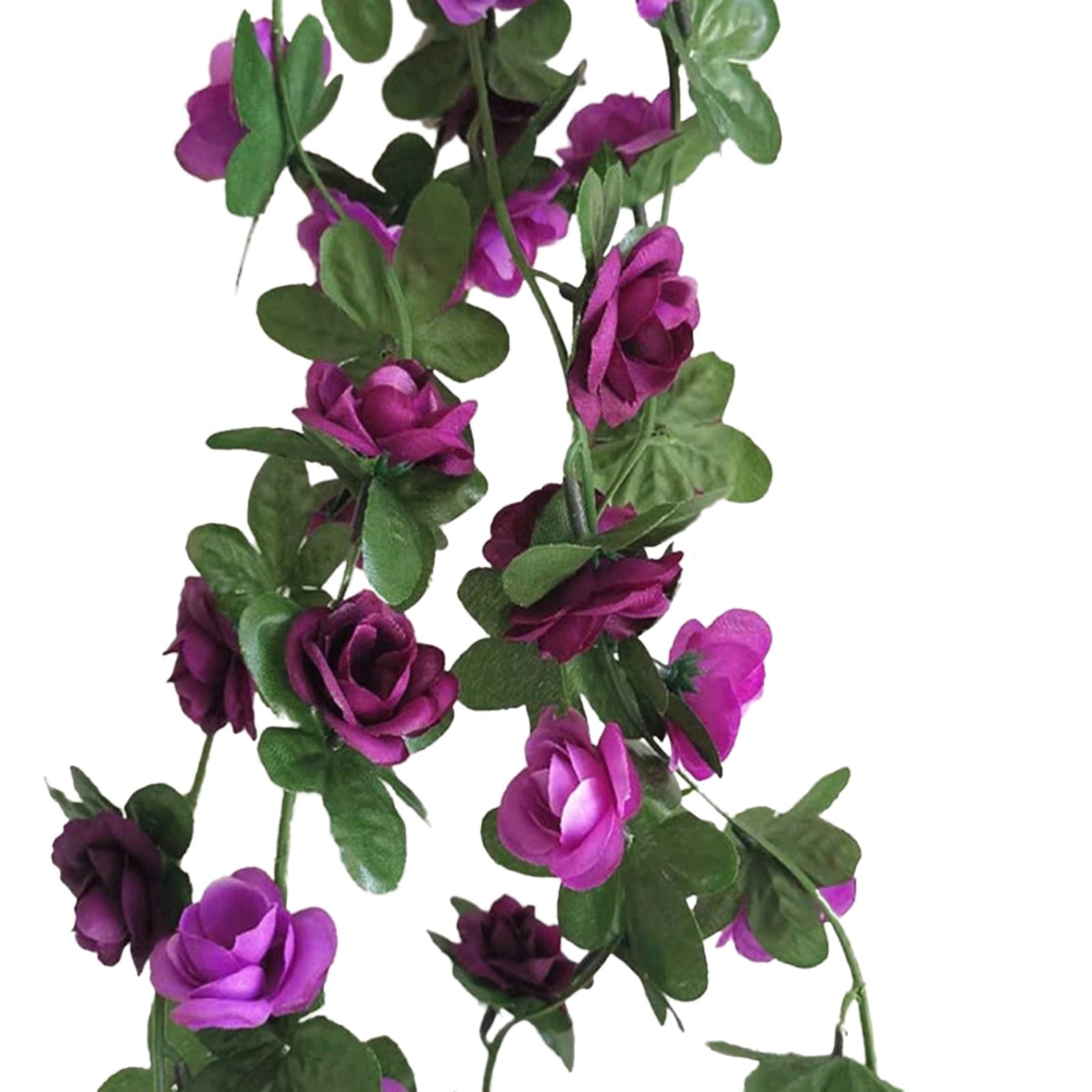 HPMRCR Artificial Rose Vine Garland - 2 Pack 8.2ft Realistic Silk ...