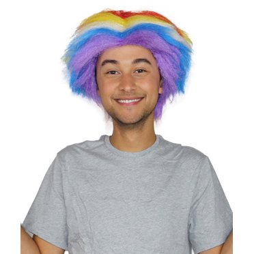 Evil Clown Bozo Adult Costume Wig - Orange - Walmart.com