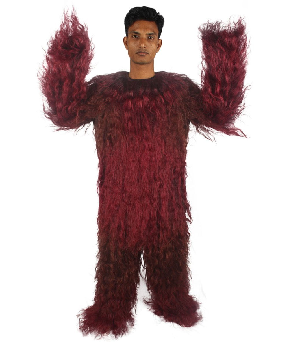 HPO Adult Men or Women Hairy Snowman Yeti Costume | Mountain Warrior ...