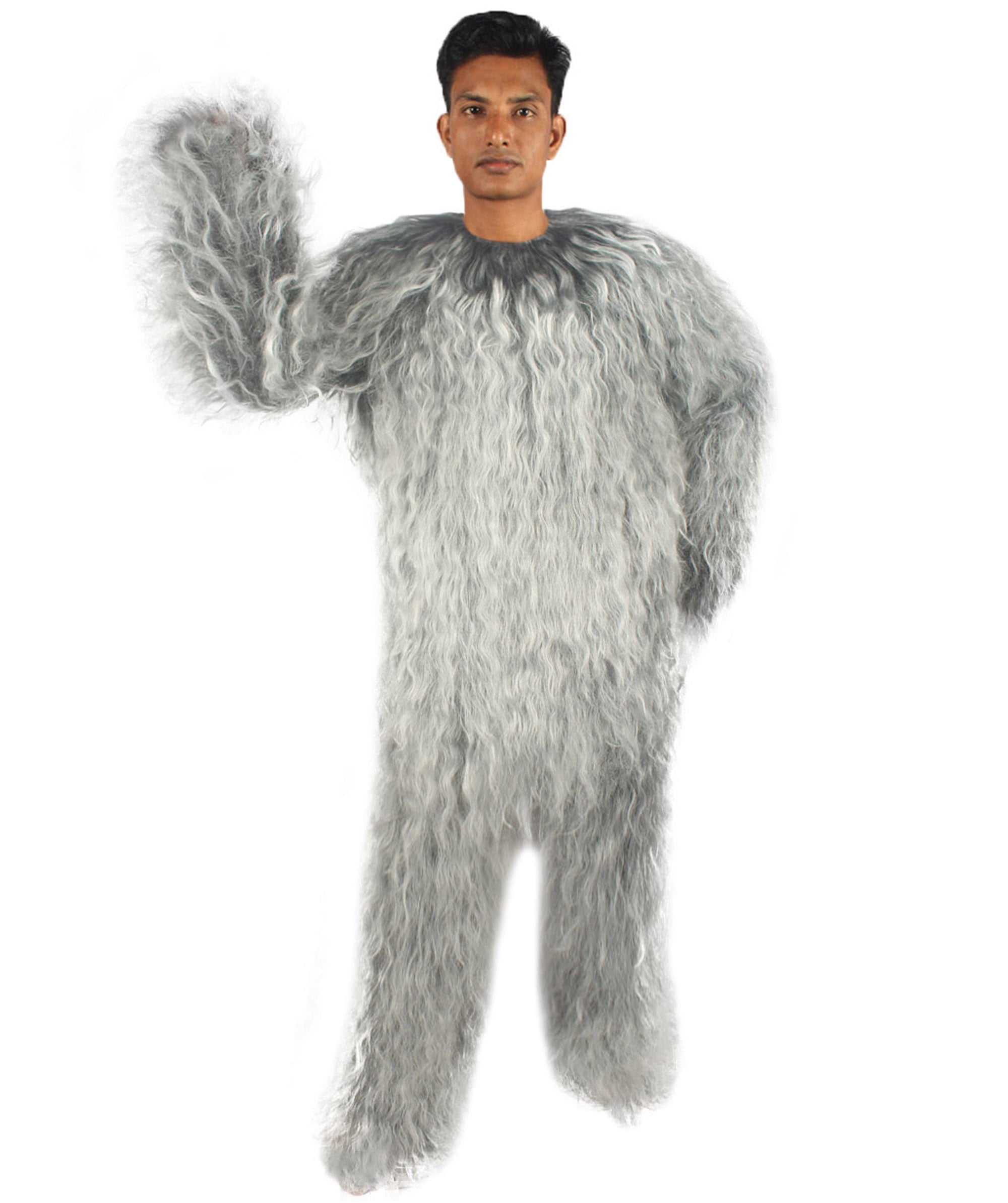 HPO Adult Men or Women Hairy Snowman Yeti Costume | Mountain Warrior ...