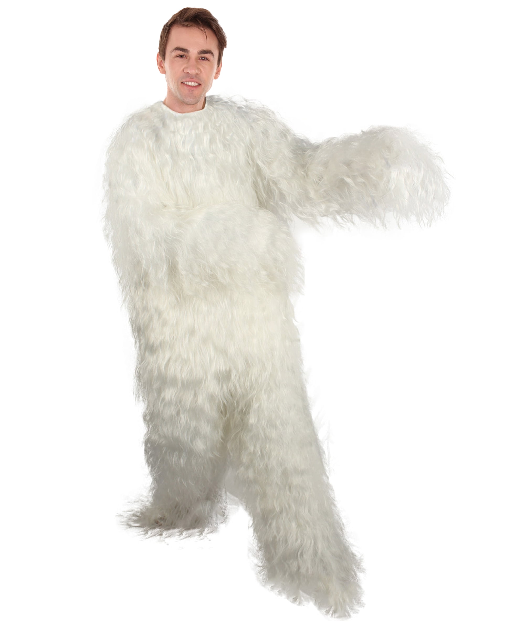 HPO Adult Men or Women Hairy Snowman Yeti Costume | Mountain Warrior ...