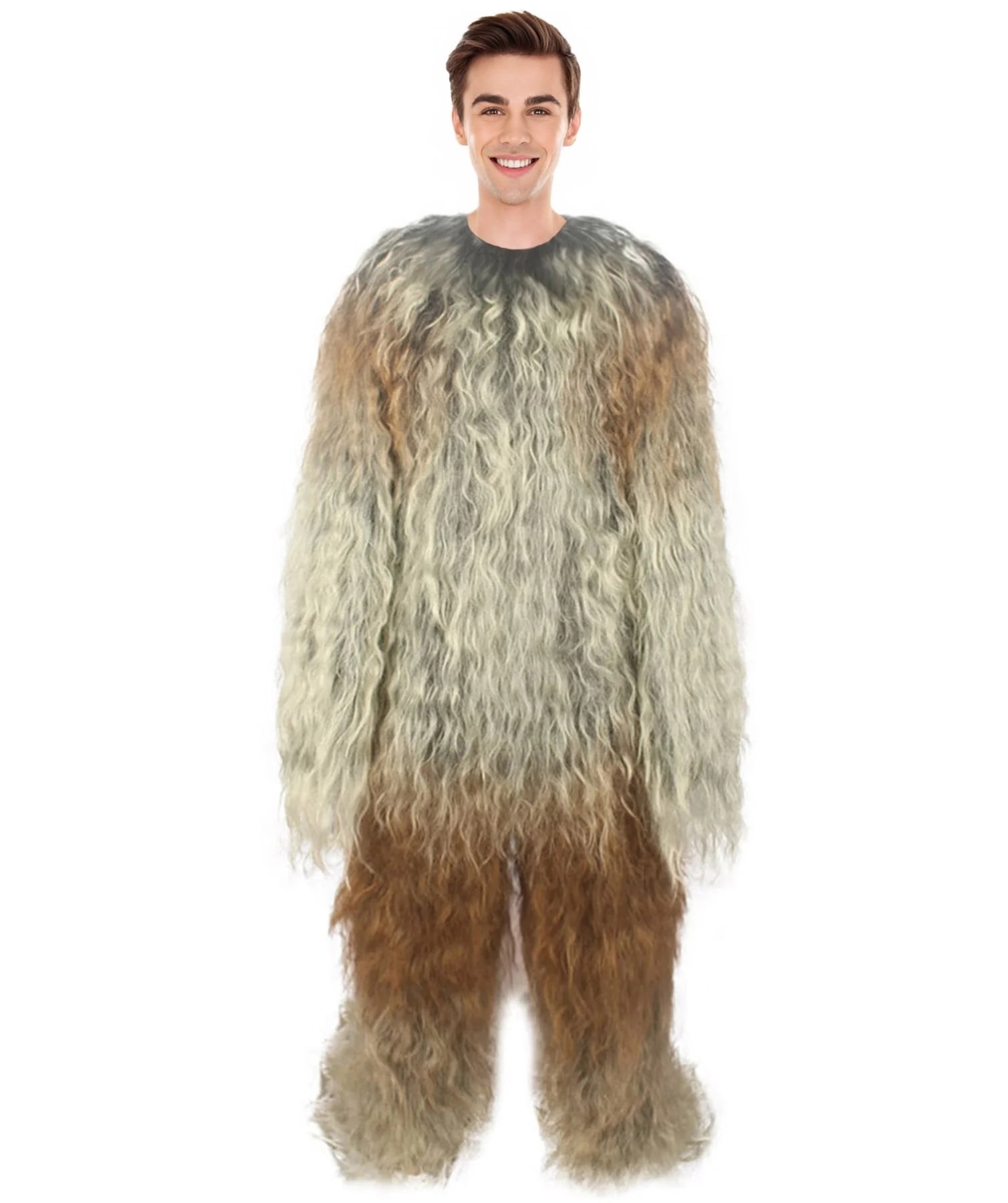 HPO Adult Men or Women Hairy Snowman Yeti Costume | Mountain Warrior ...