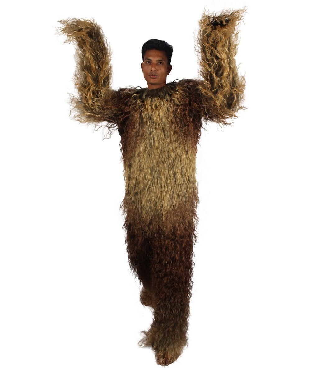 HPO Adult Men or Women Hairy Snowman Yeti Costume | Mountain Warrior ...