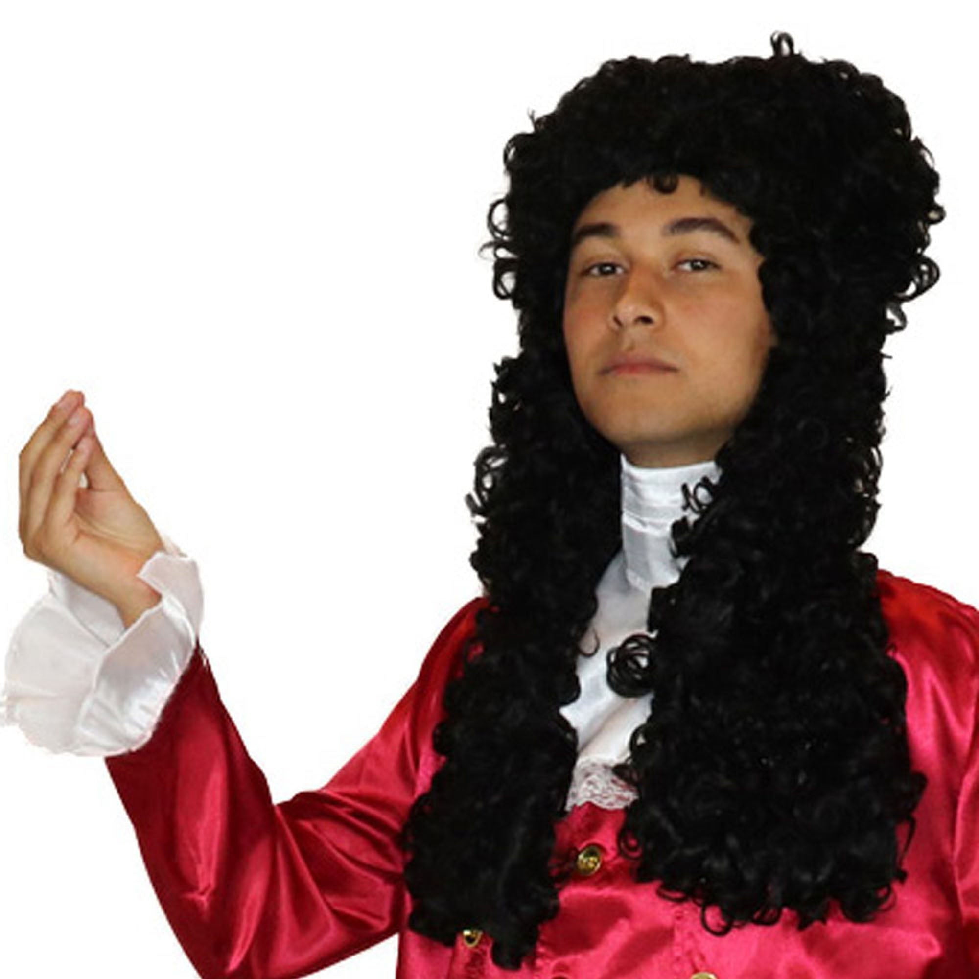 HPO | Adult Men's 18th Century Nobleman Wig | Historical Wigs | Black ...