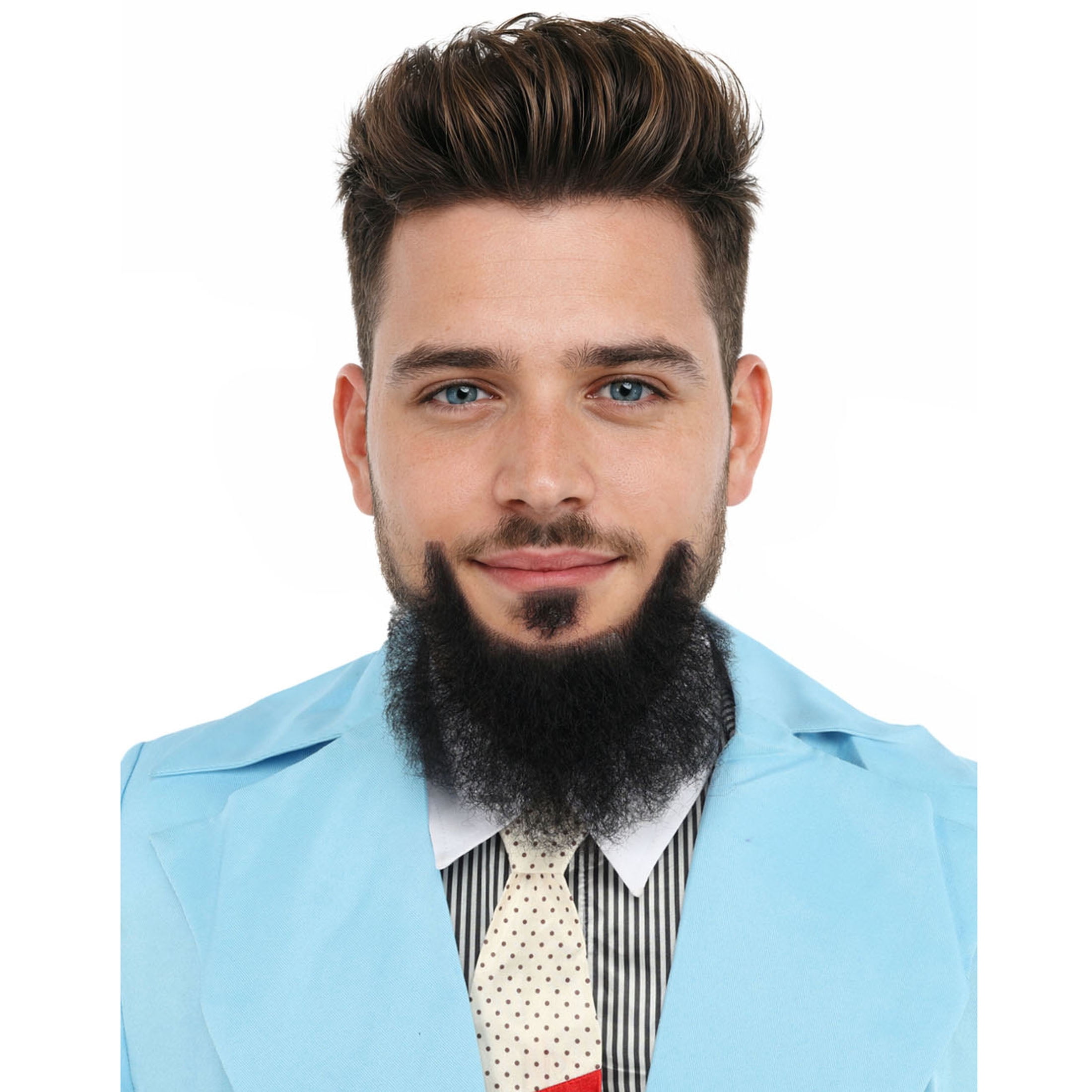 HPO Adult Men's Balbo Goatee Beard Style | Black Facial Hair | Human ...