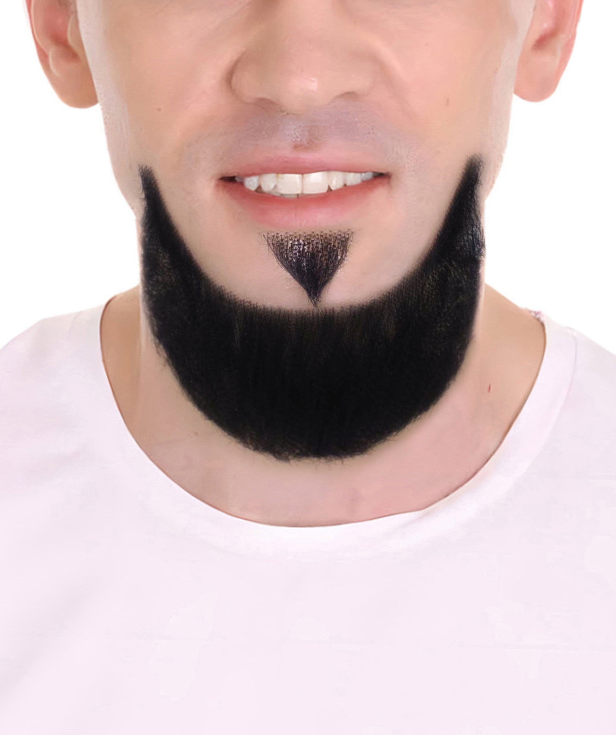 HPO Adult Men's Balbo Goatee Beard Style | Black Facial Hair | Human ...