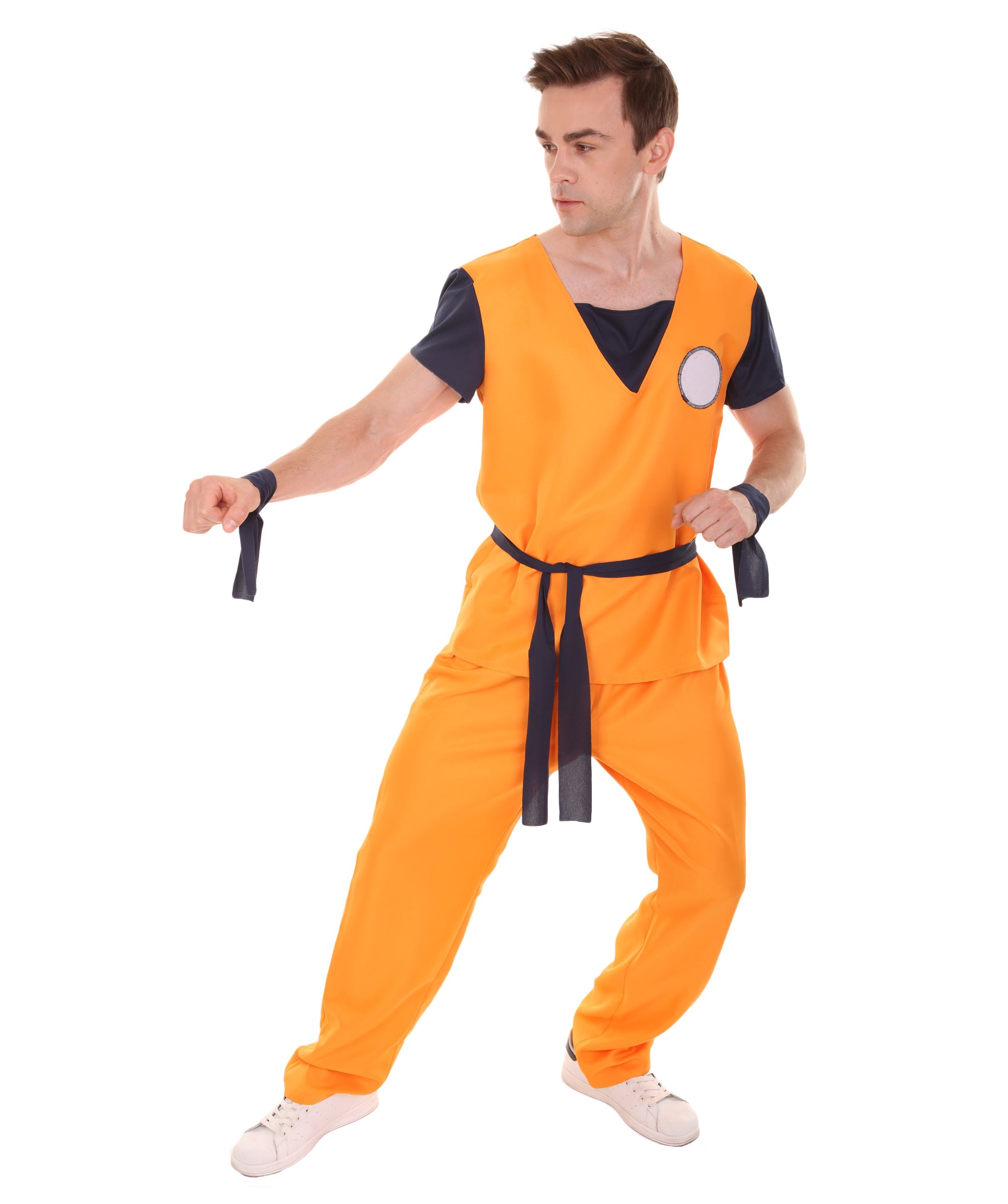 HPO| Adult Men's Fighter TV / Movie Costume | Orange Color Halloween ...