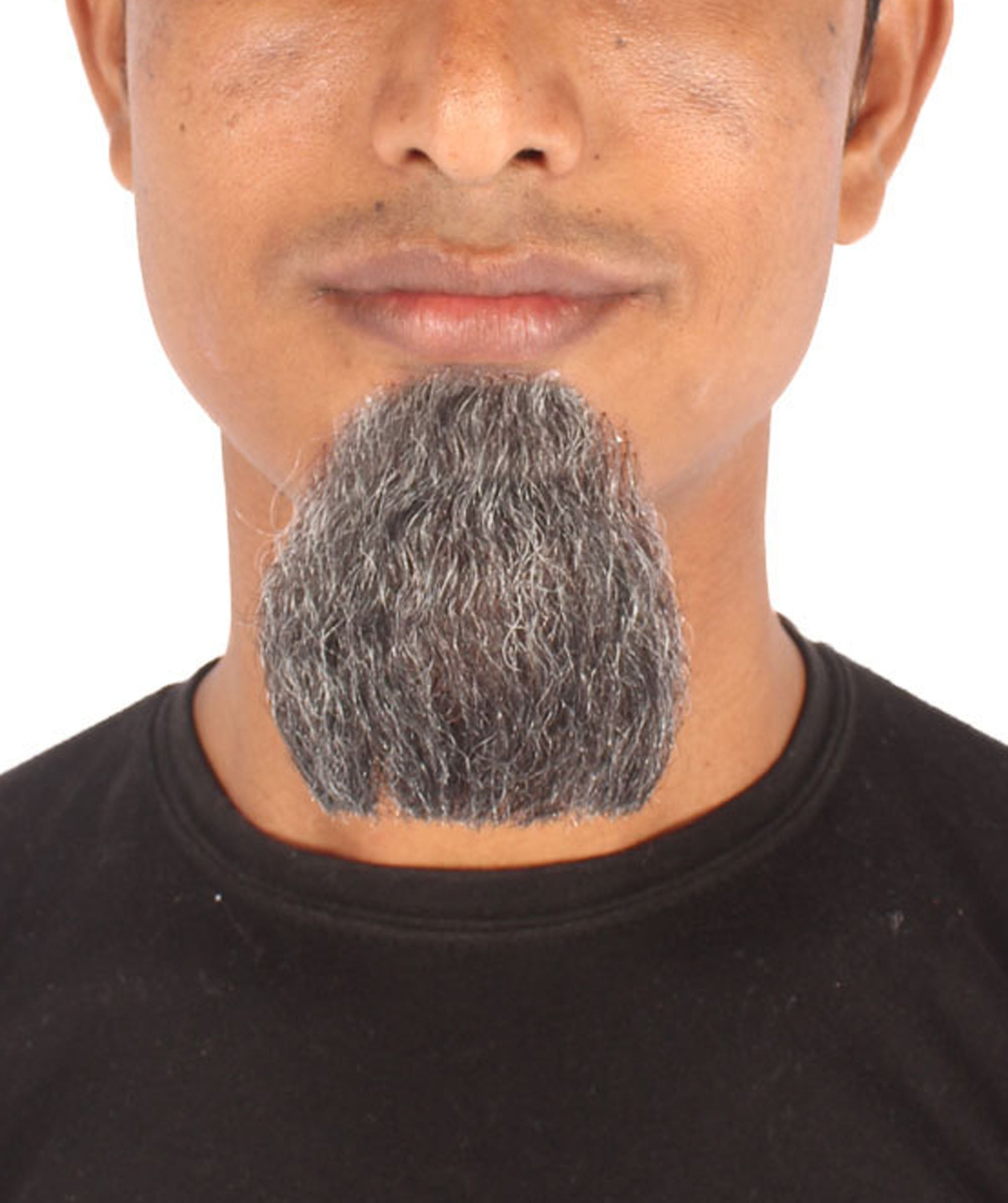 HPO Adult Men's Grey Color Goatee Synthetic Fiber with Facial Human ...