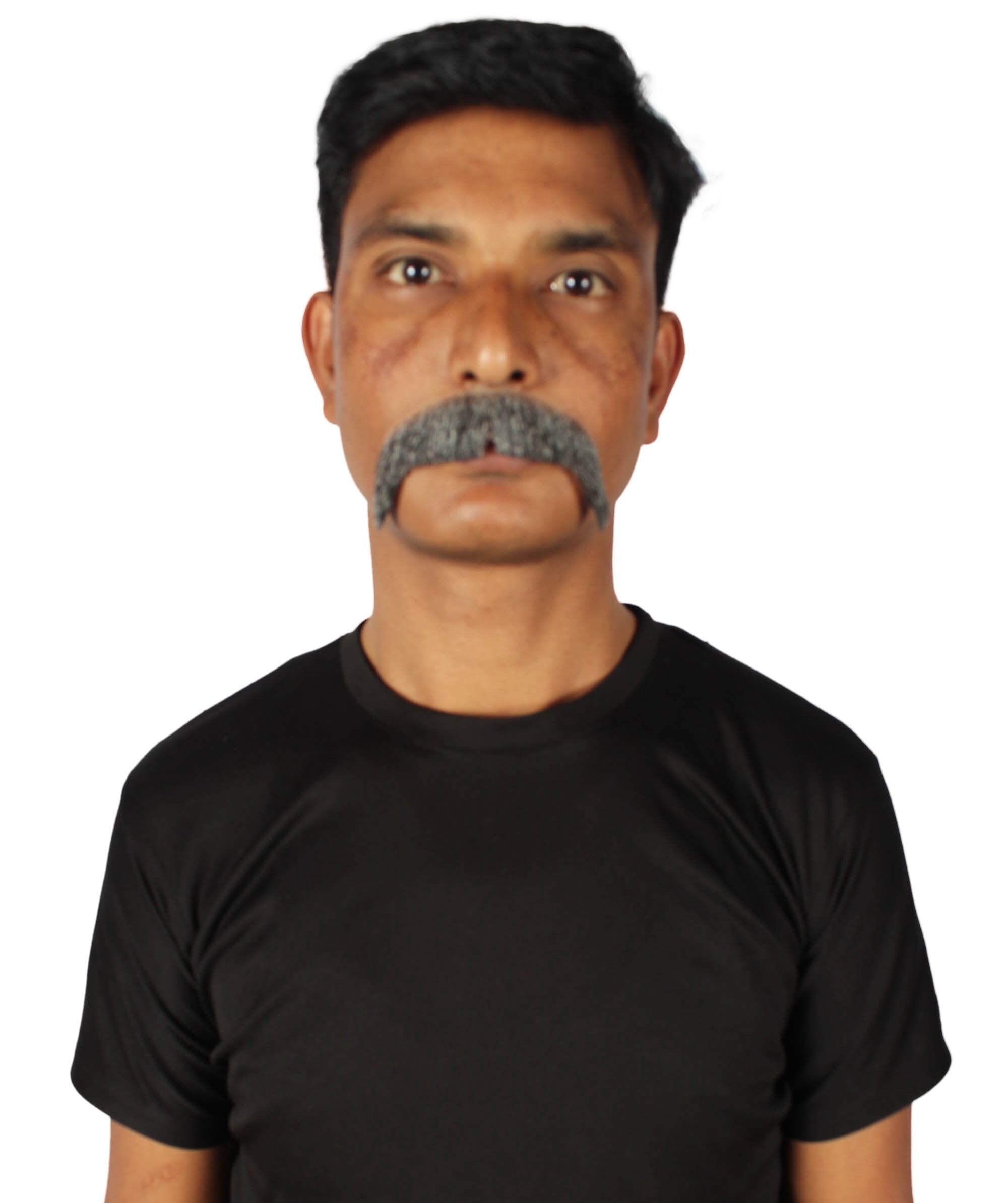 HPO Adult Men's Human Hair Mustache Cosplay Facial Hair Synthetic Fiber ...