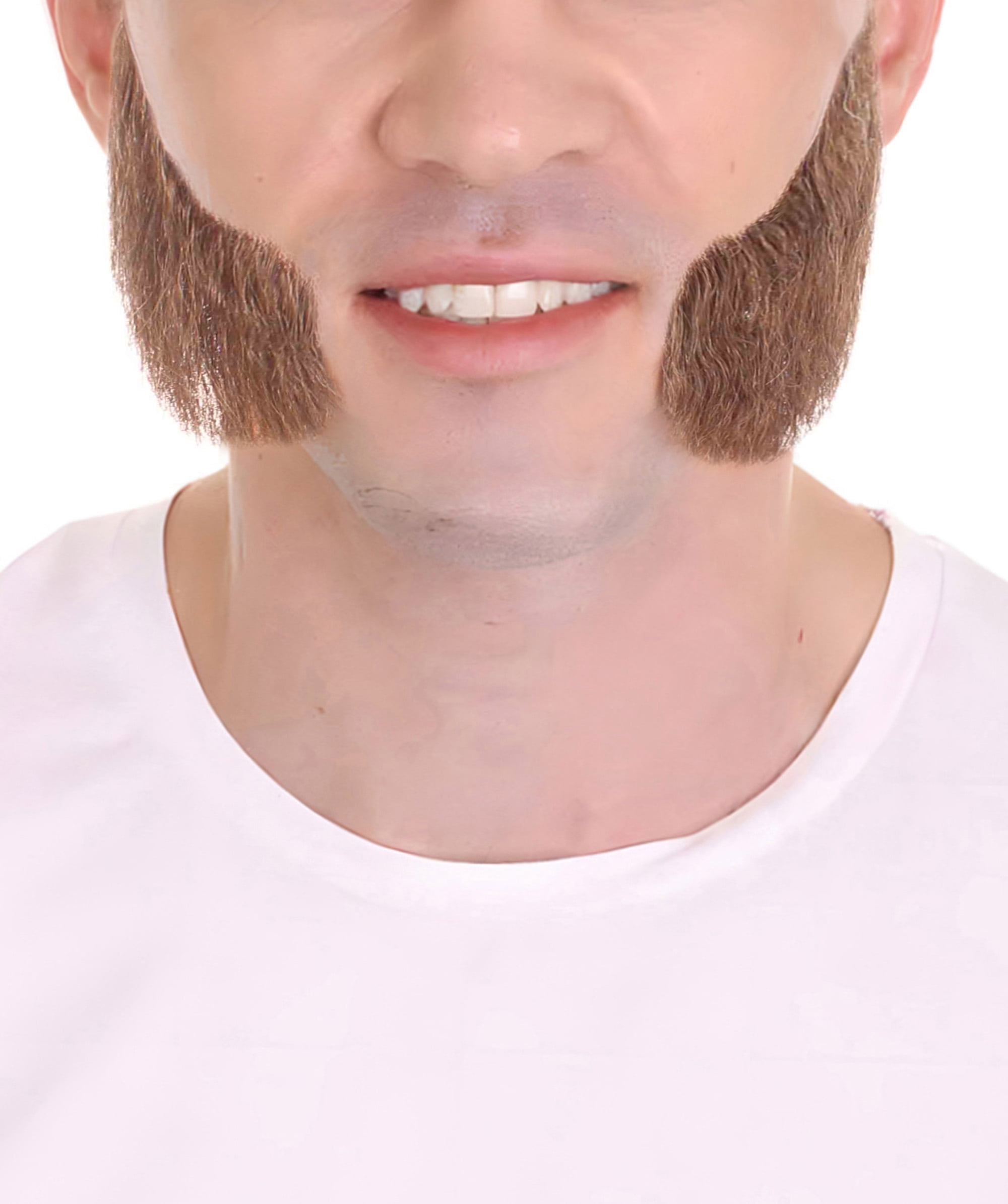 HPO Adult Men's Mutton Chops Side Burns Beard | Human Facial Hair Brown ...