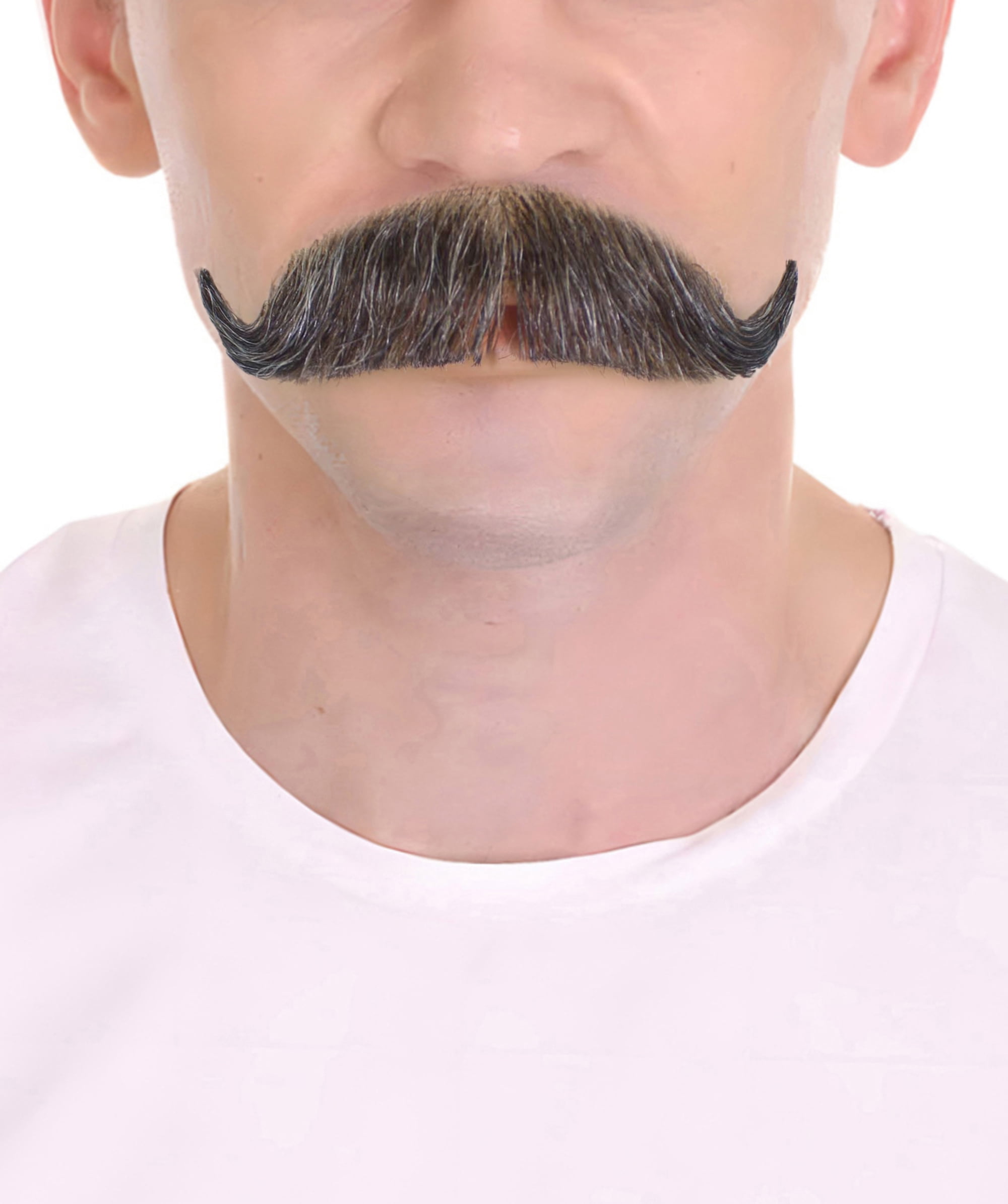HPO | Adult Men's Realistic Fake Imperial Human Hair Mustache ...