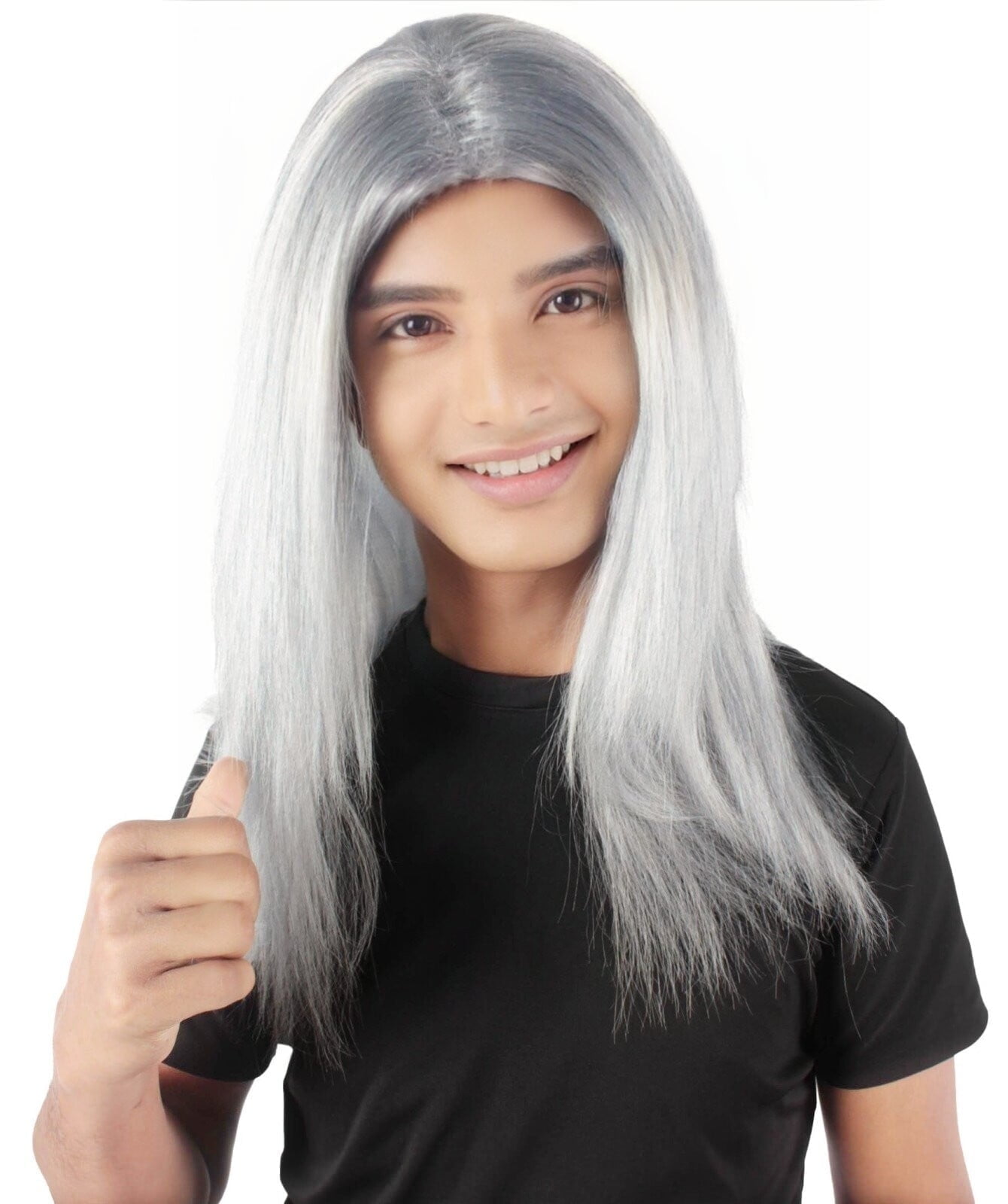 HPO Adult Men's Straight Shoulder Length Rapper Wig , Multiple Color ...