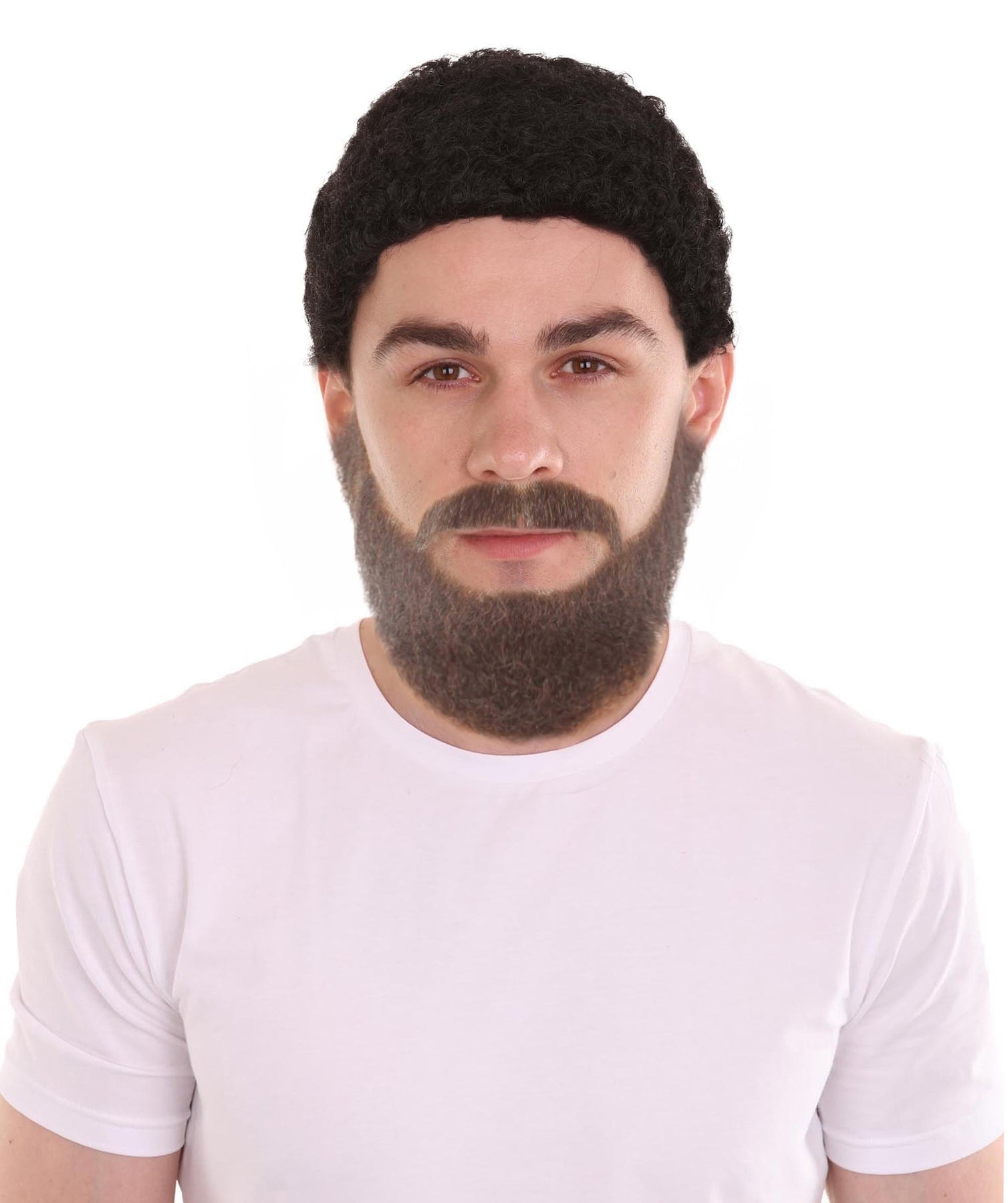 HPO Men's Synthetic Hair Long Beard, Moustache Halloween Costume Pieces ...