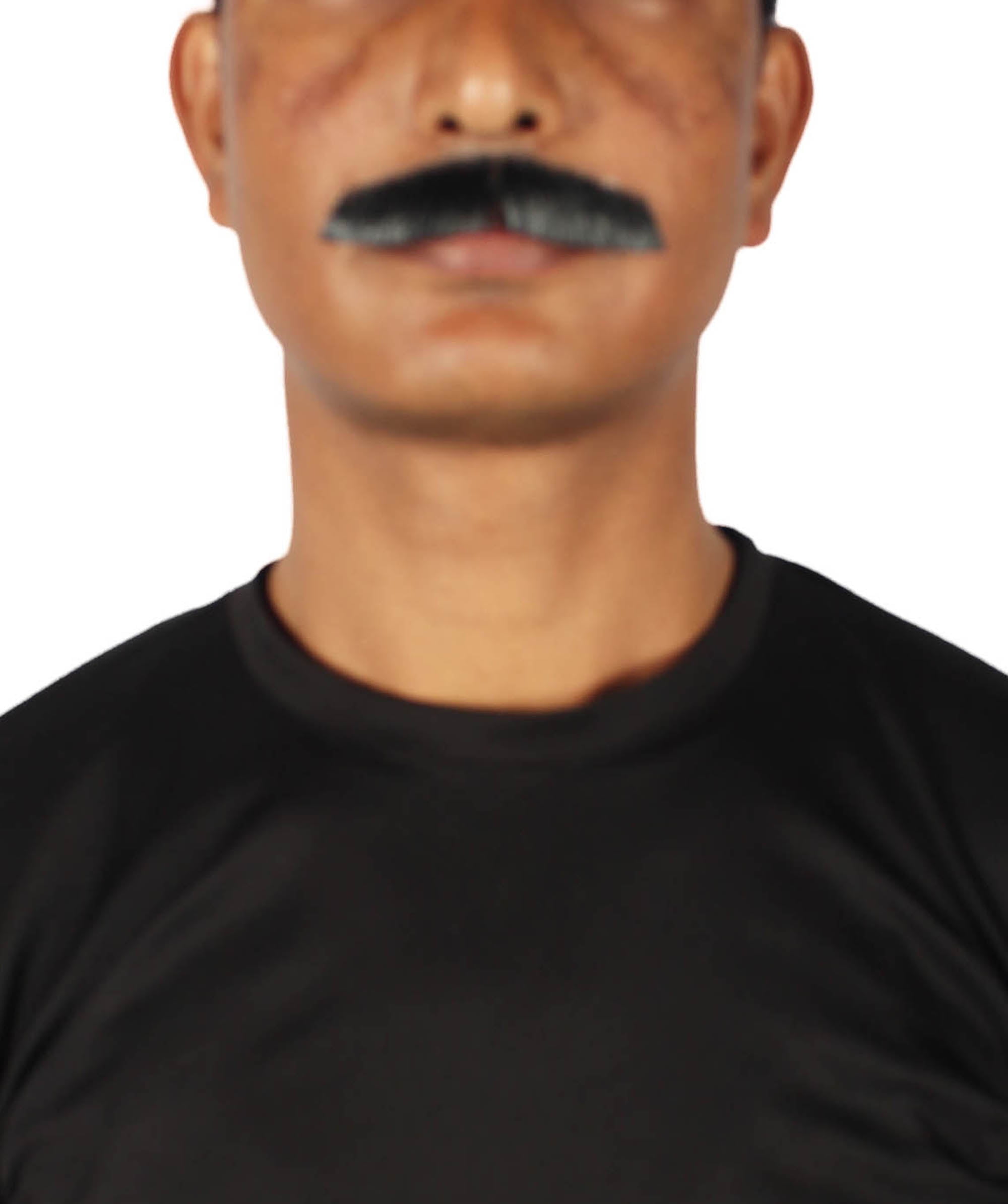 HPO Adult Men's TV/Movie Fake Human Hair Mustache | Multi Color Options ...